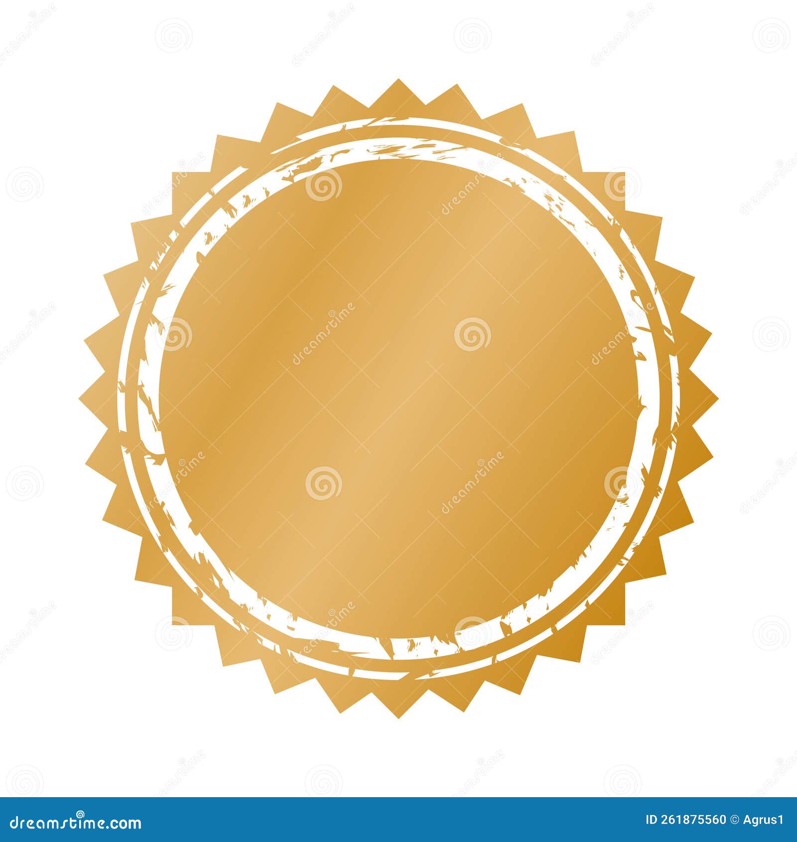 Vector Illustration of Gold Colored Award Banner Stock Vector ...