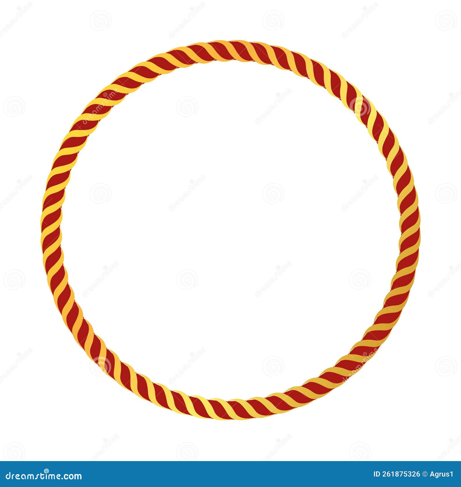 Vector Illustration of Gold Colored Circle Banner Frame Stock Vector ...