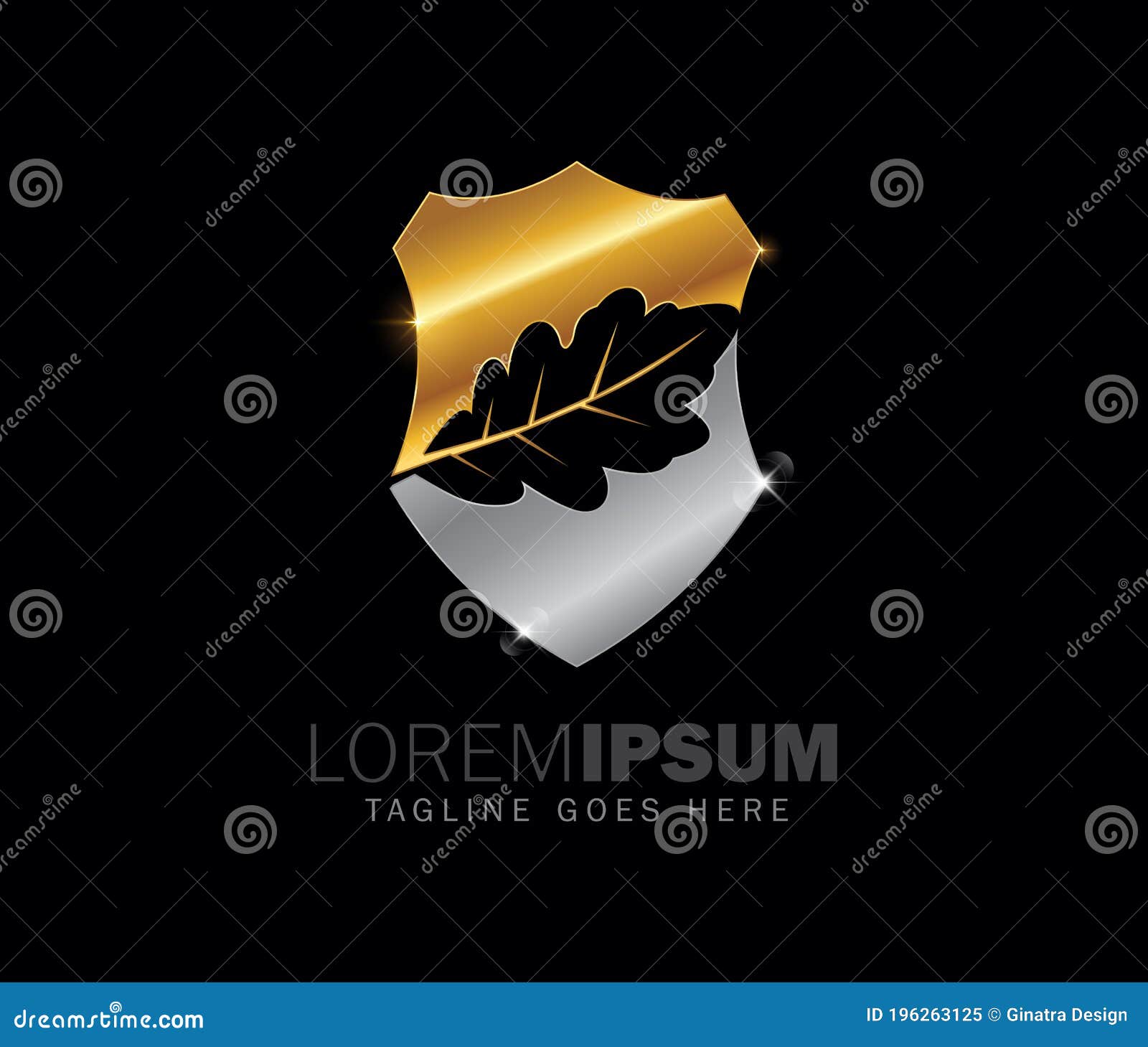 Gold and Silver Shield Maple Leaf Logo Sign Stock Vector - Illustration of golden, heraldic ...