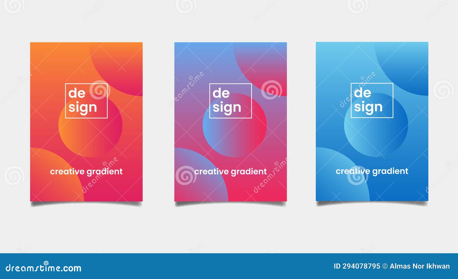 A4 Vector Illustration of Gradient Background. Blue, and Orange ...