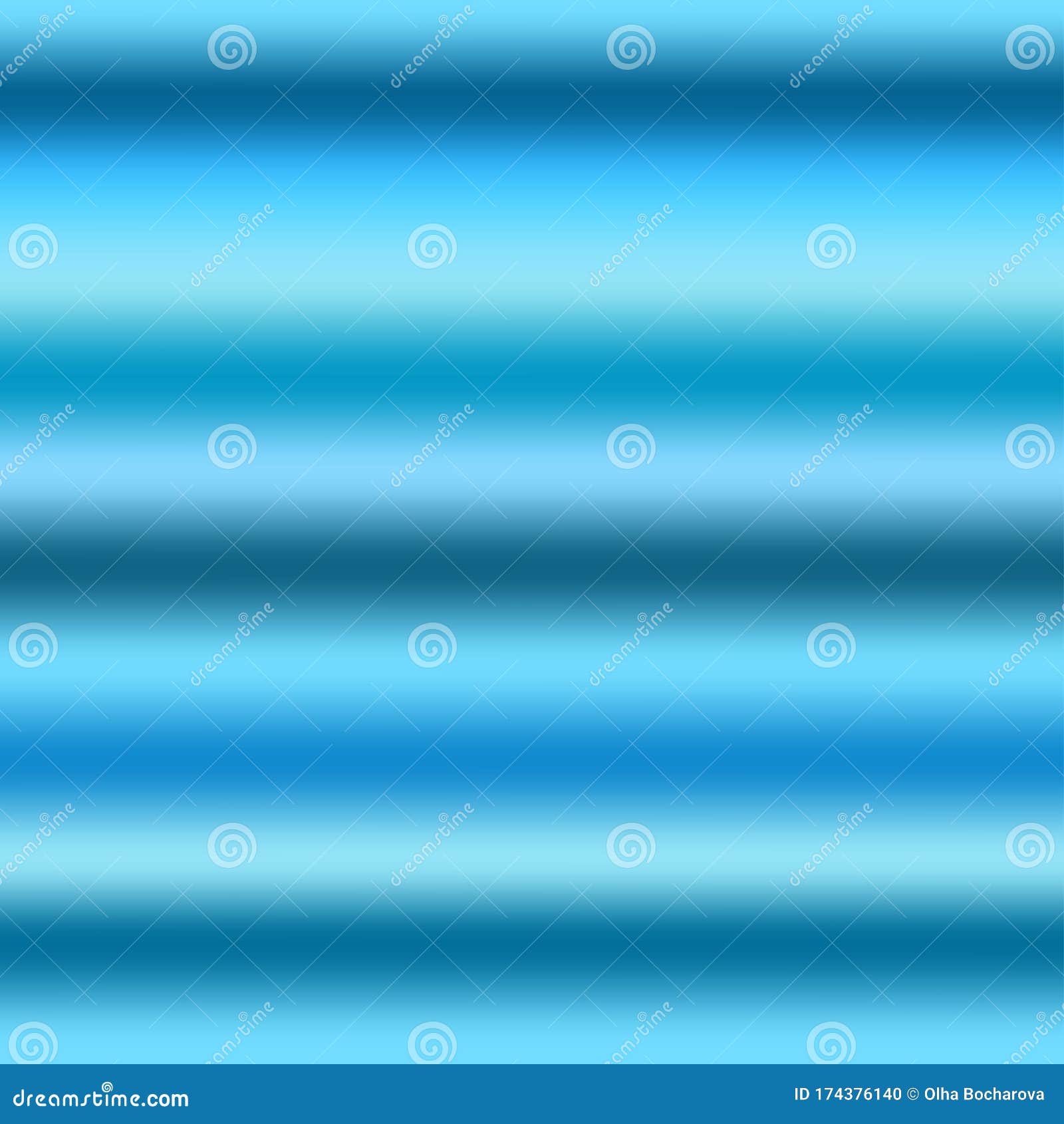 Vector Illustration of Gradient Sea Wave. Blue Abstract Seamless ...