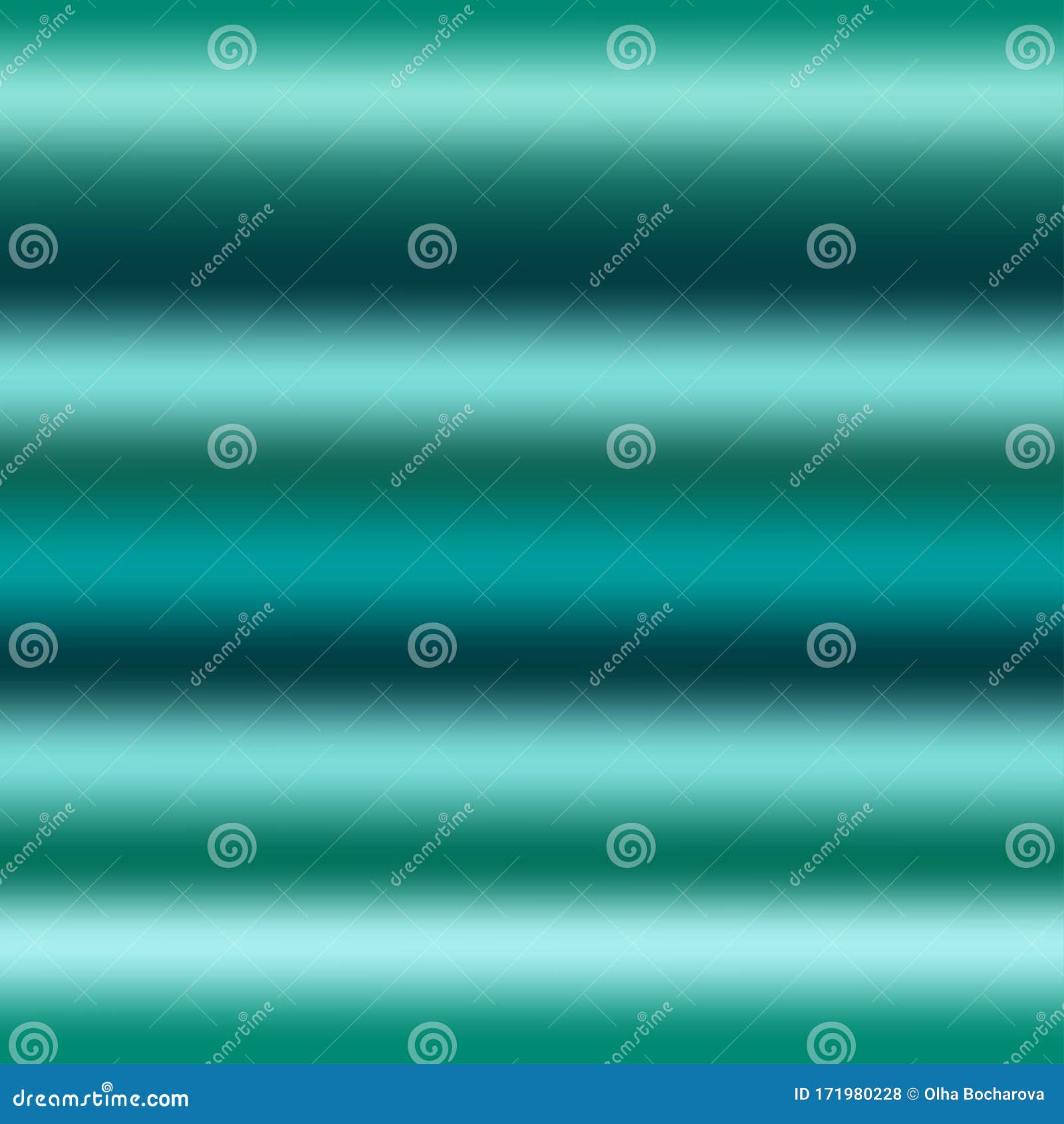 Vector Illustration of Gradient Sea Wave. Green Abstract Seamless ...