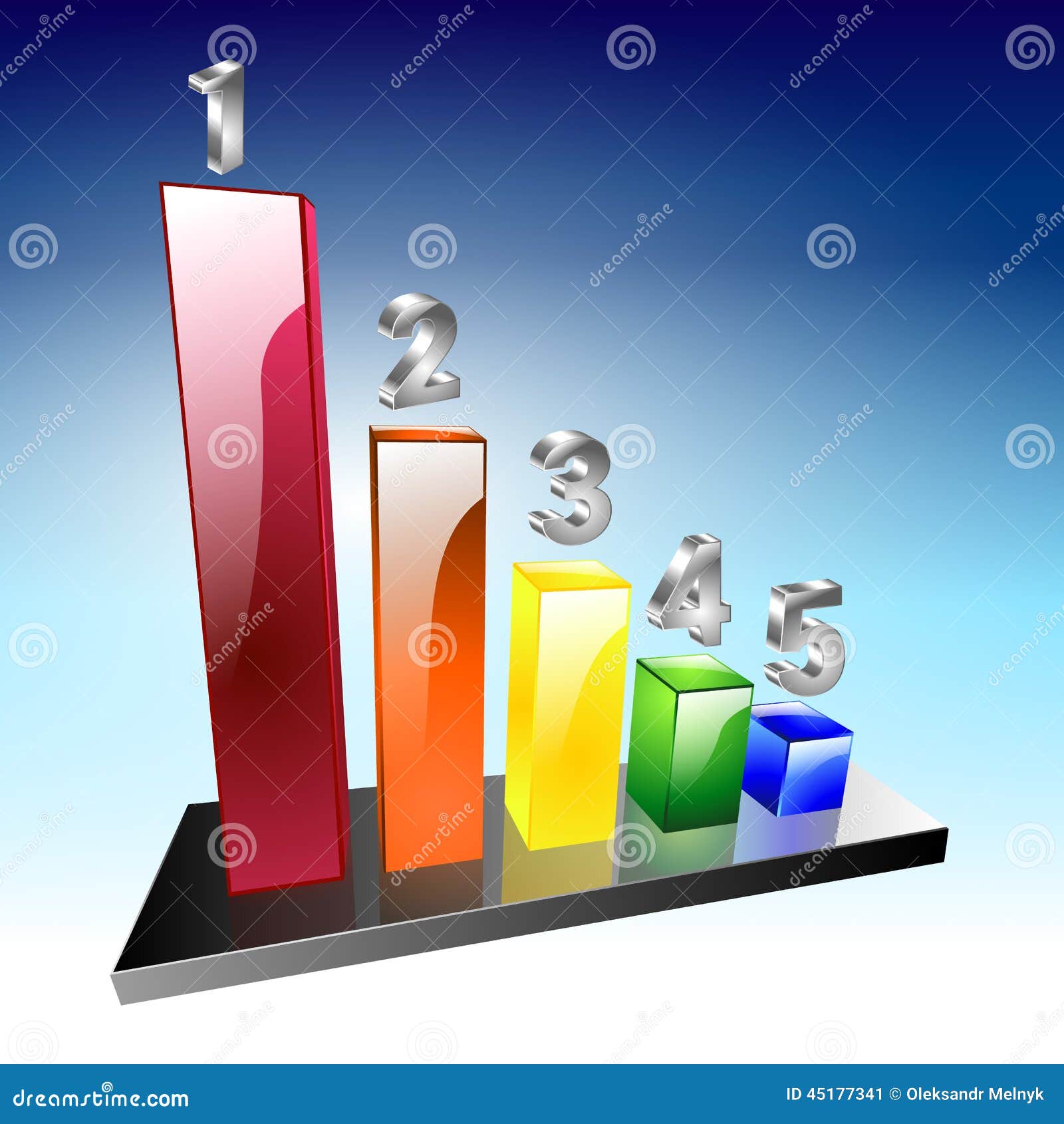 Vector Illustration of Graph Stock Illustration - Illustration of ...