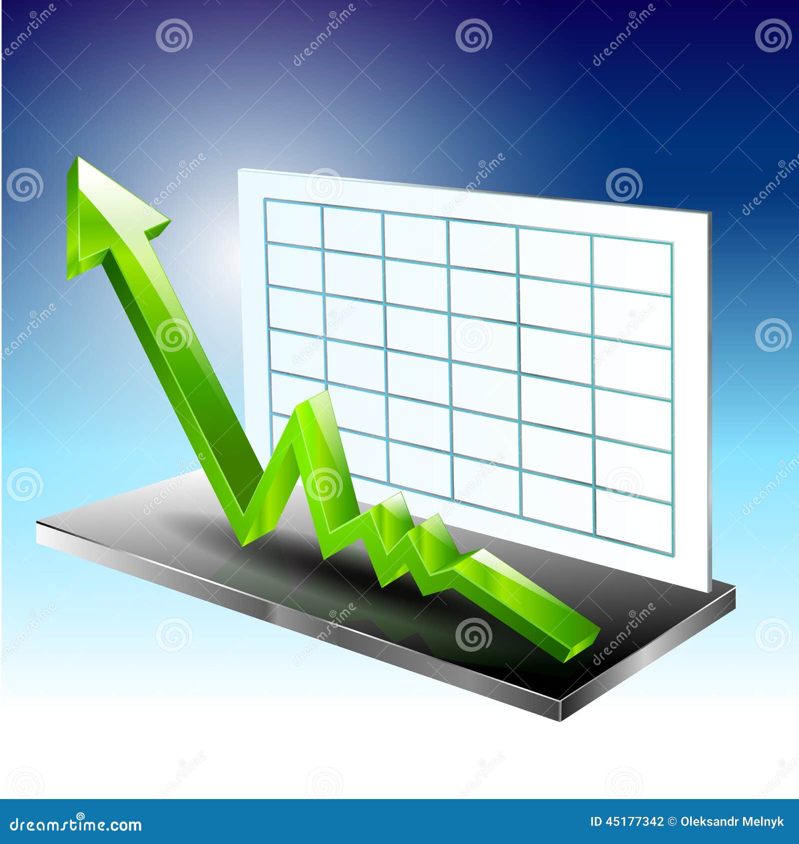 Vector Illustration of Graph Stock Illustration - Illustration of ...