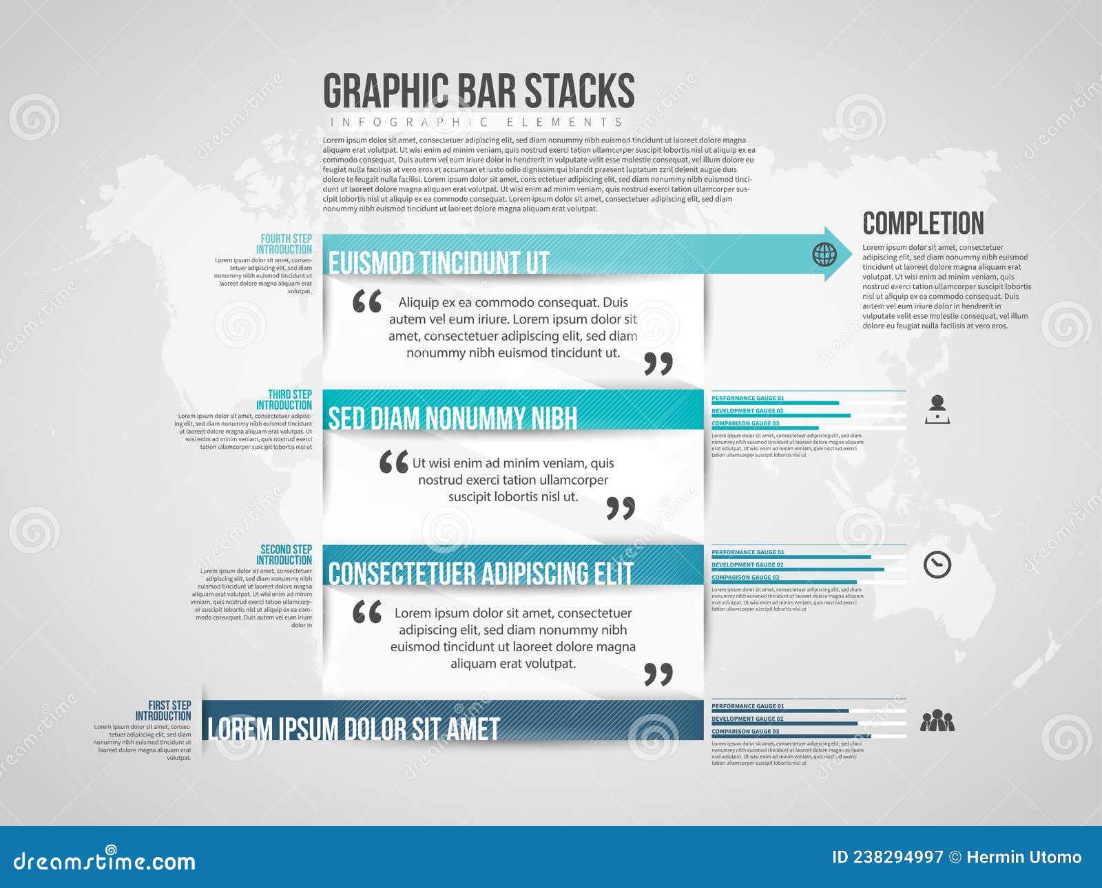 Graphic Bar Stacks Infographic Stock Vector - Illustration of graphical ...