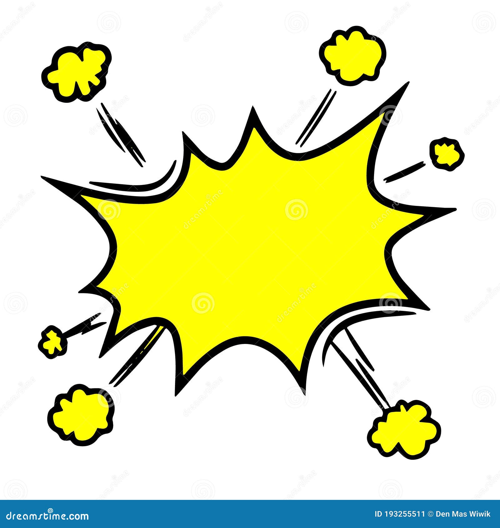 Speech Bubble Cartoon Boom Explotion Fun Icon Stock Illustration ...