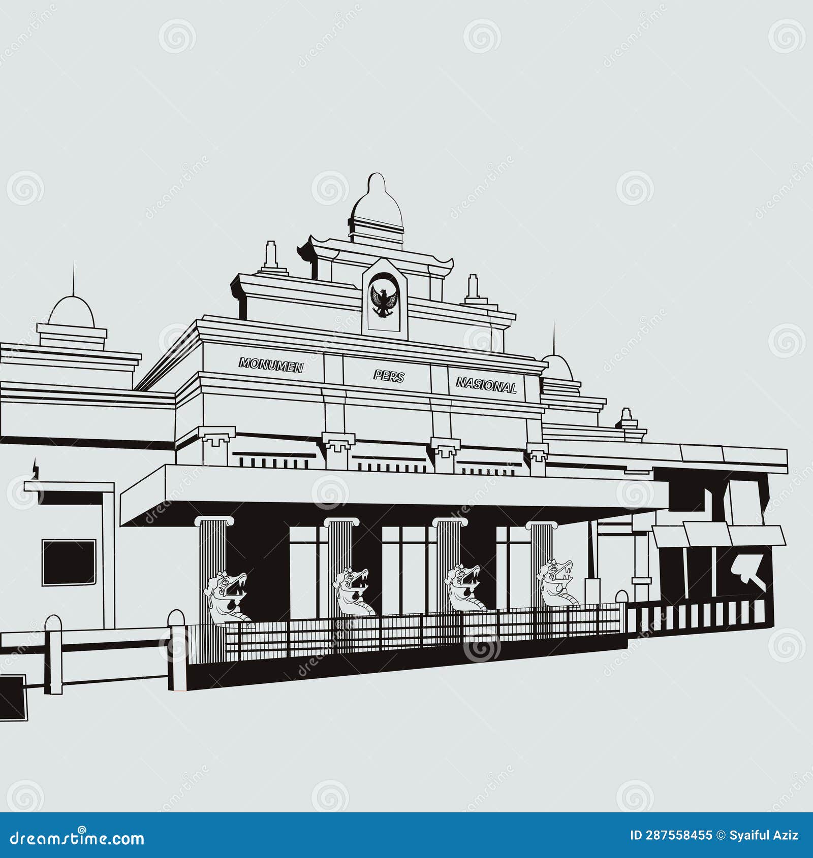 Monument Cartoon Vector | CartoonDealer.com #287558455