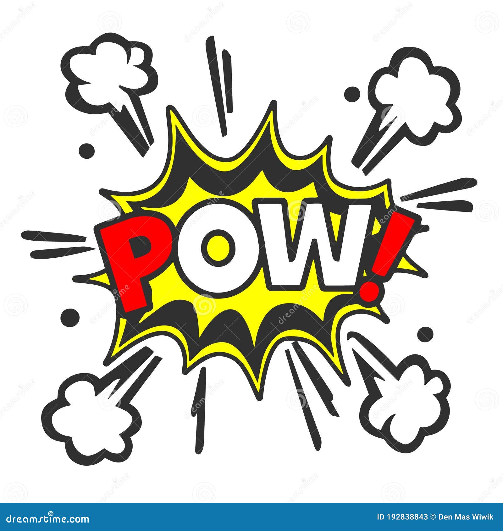 Pow Comic Book Explosion for Webtoon or Other Purpose Stock ...