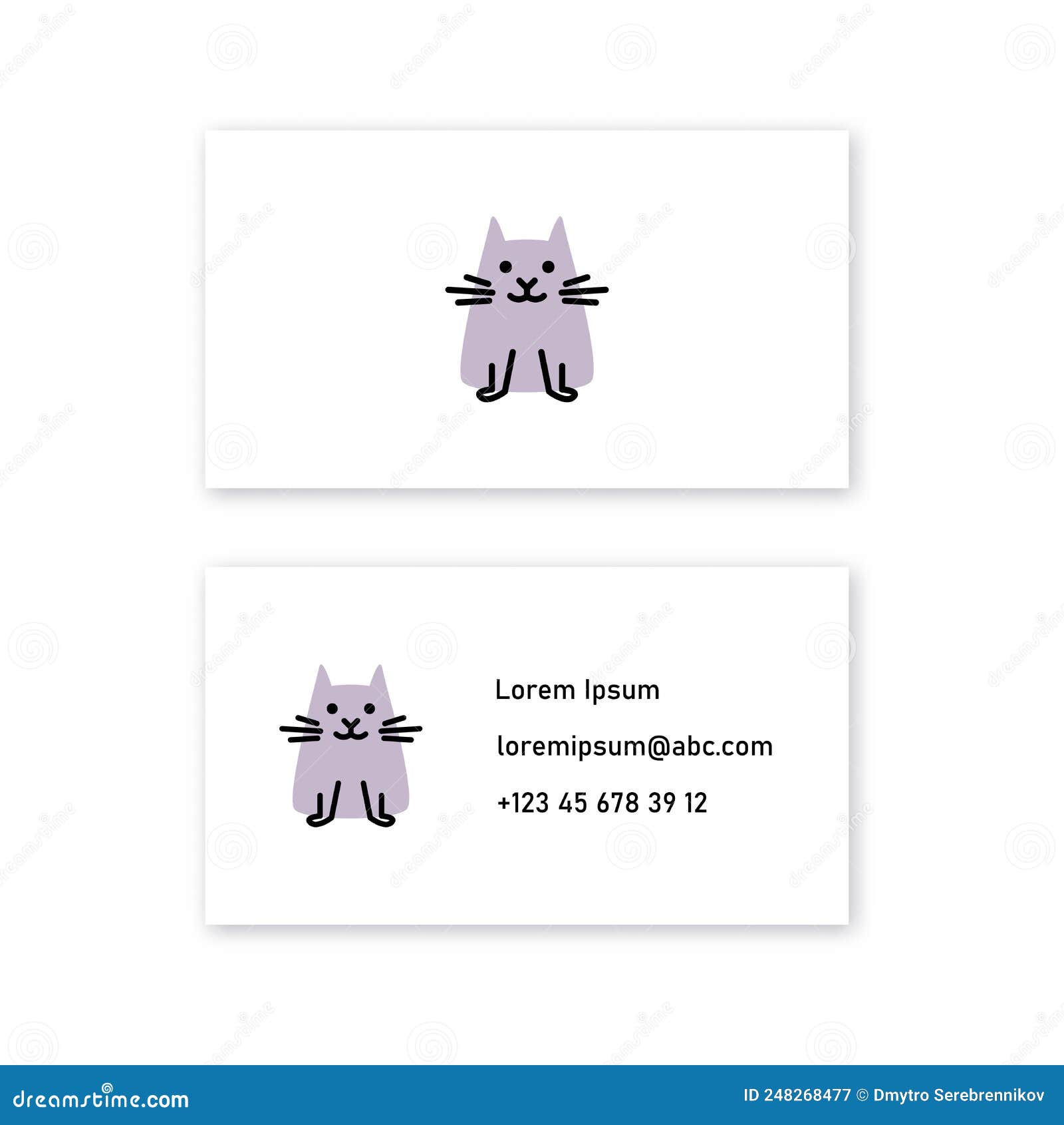 Vector Cat in Bold Line Style . Editable Illustration Stock Vector ...