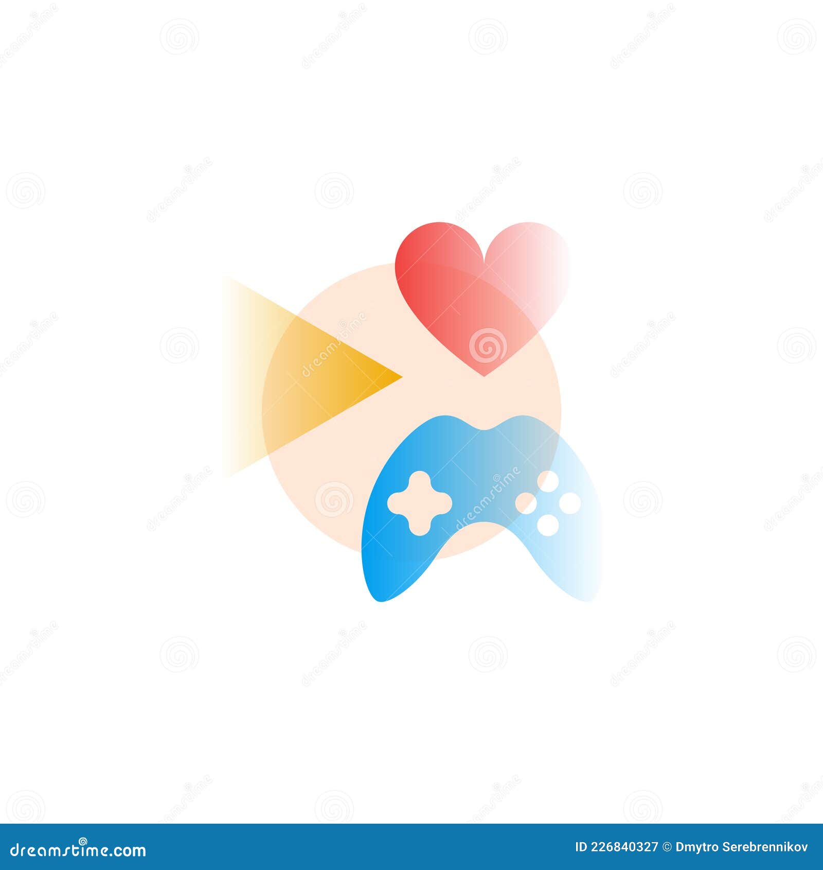 Games. Vector Icon in Gradient Style. Editable Illustration Stock ...
