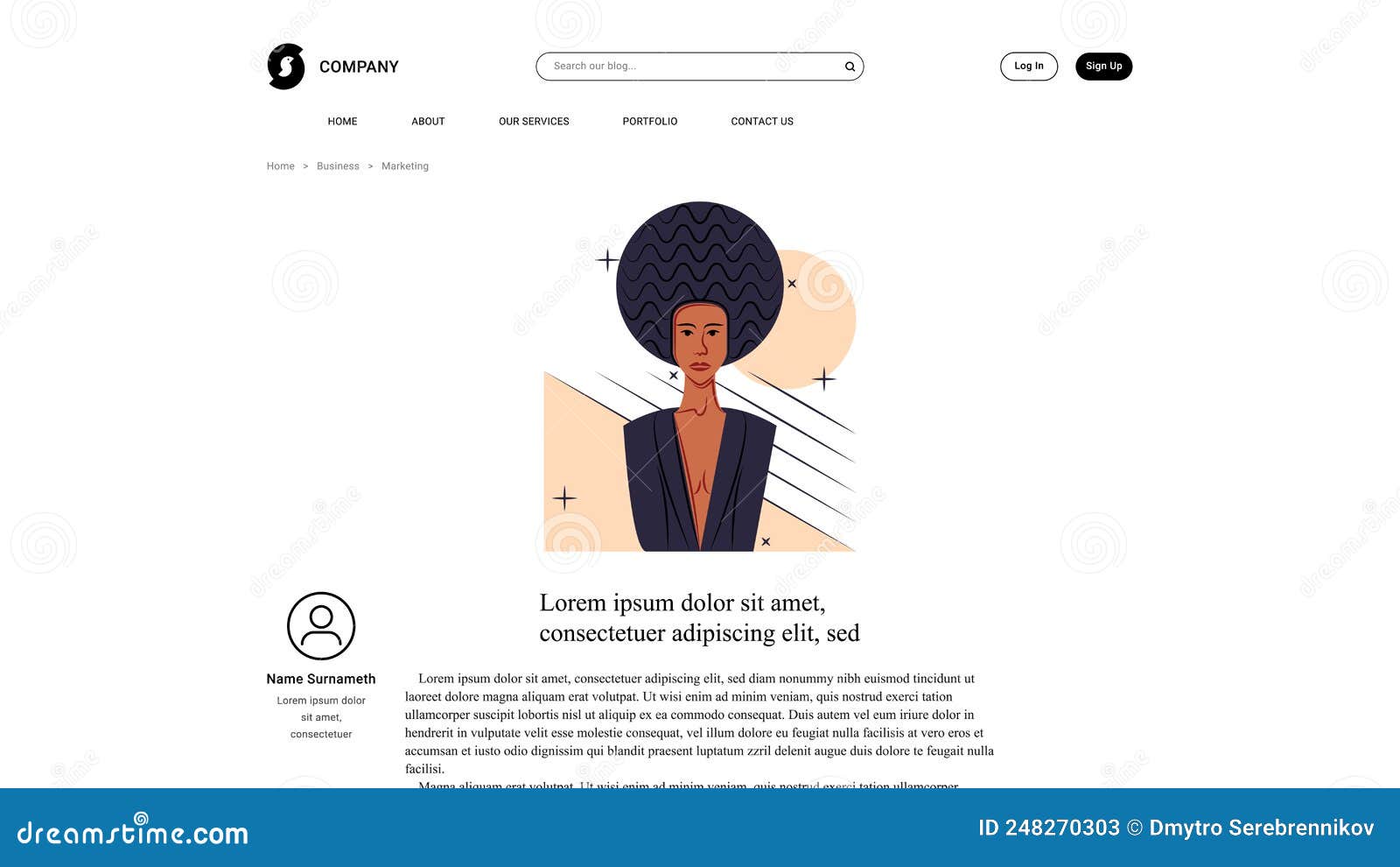 Vector Model in Shadow of Sharp Lines Style . Editable Illustration ...