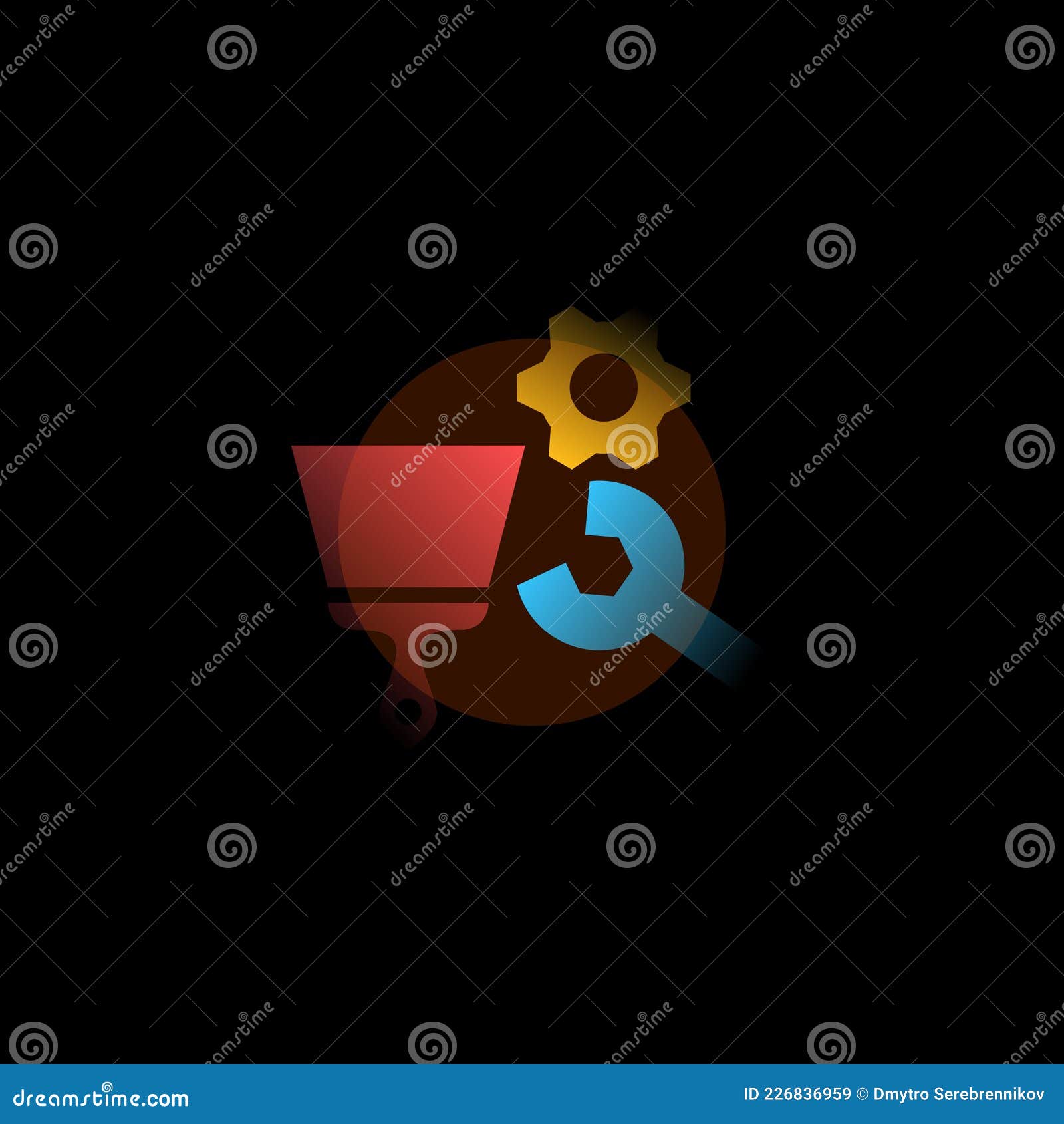 Rebranding. Vector Icon in Gradient Style. Editable Illustration Stock ...