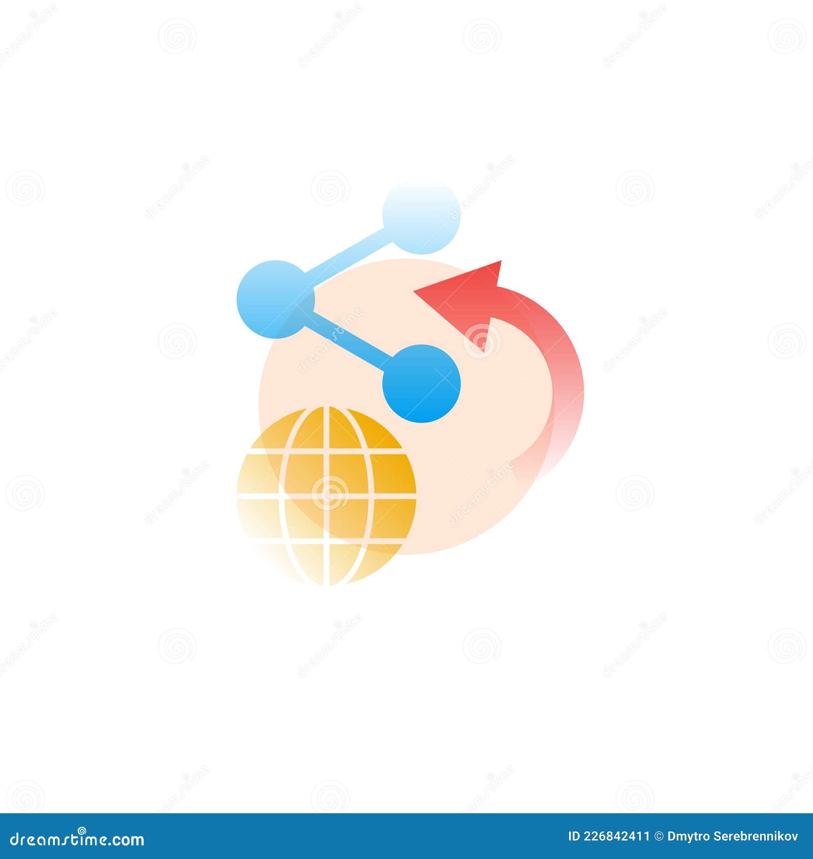 Share. Vector Icon in Gradient Style. Editable Illustration Stock ...