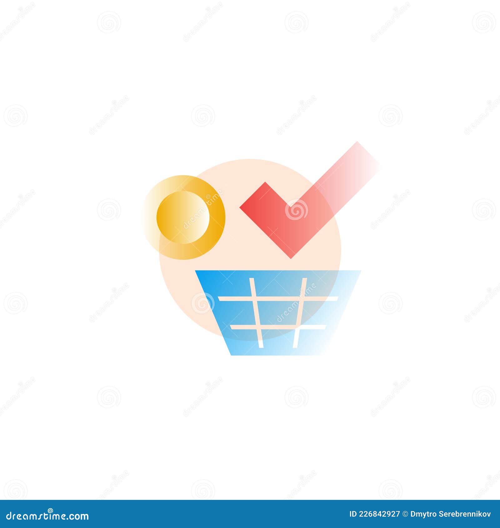 Successful Payment. Vector Icon in Gradient Style Stock Vector ...