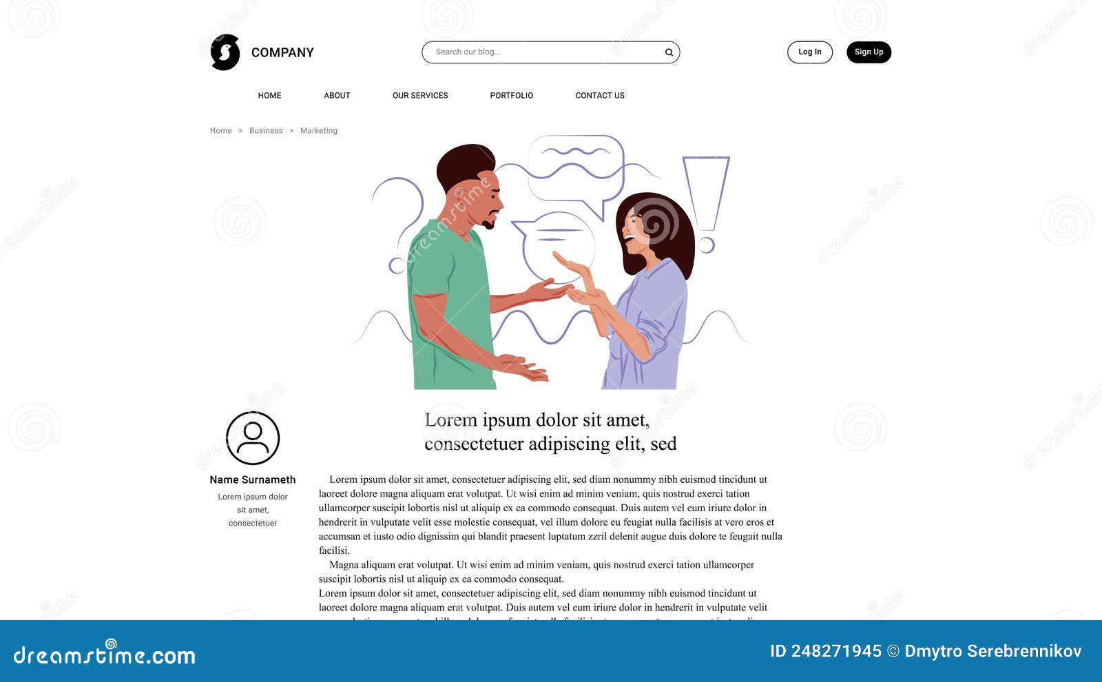 Vector Talking People in Shadow of Sharp Lines Style . Editable ...