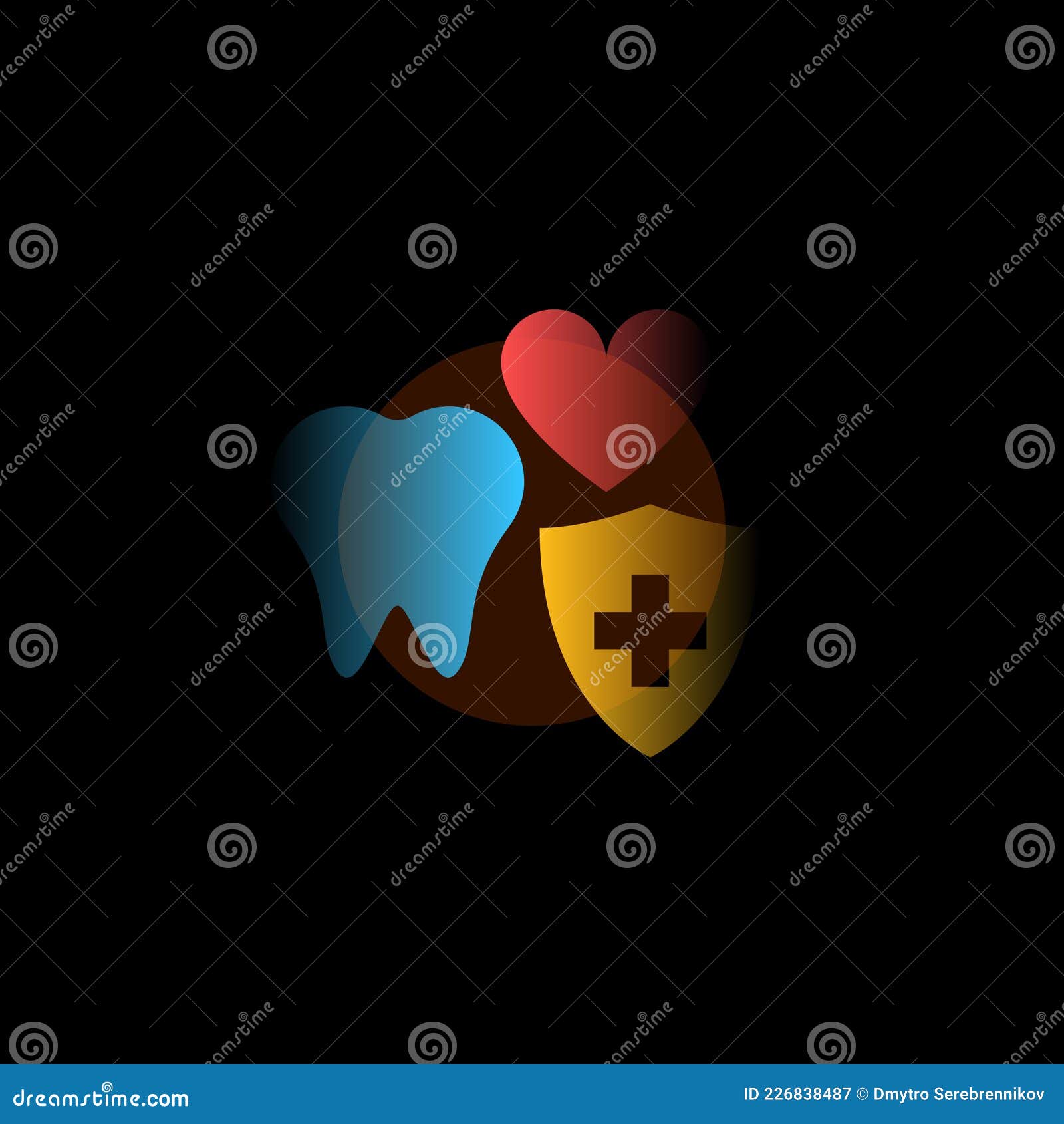 Teeth. Vector Icon in Gradient Style. Editable Illustration Stock ...