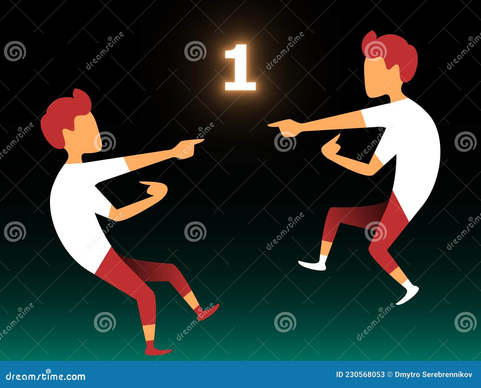 Vector Stand Out from the Crowd in Gradient Style. Editable ...