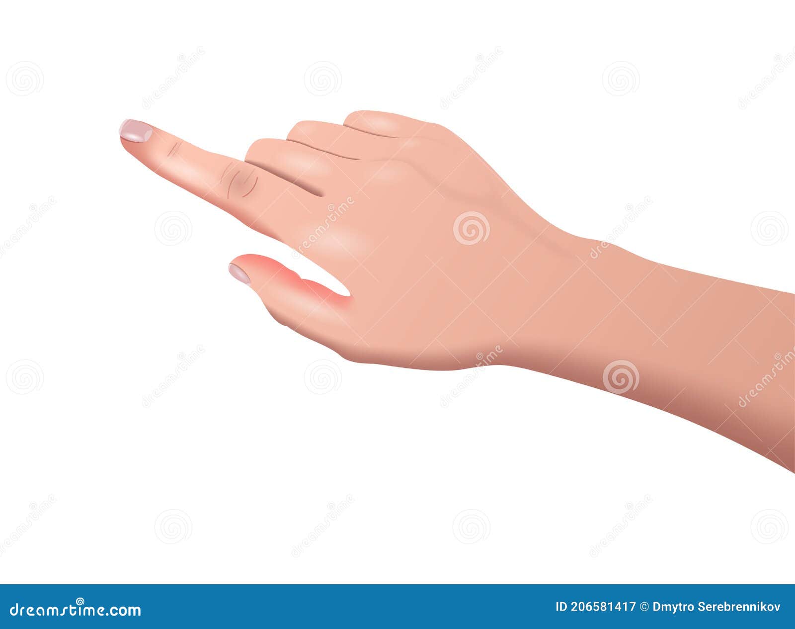 Vector Hand in Gradient Style Stock Illustration - Illustration of ...