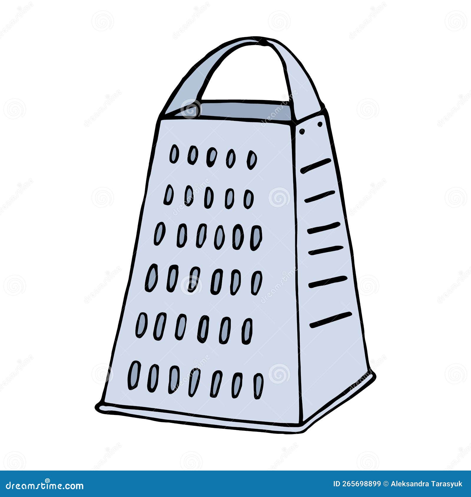 Vector Illustration of Grater. Doodle Style Stock Vector - Illustration ...