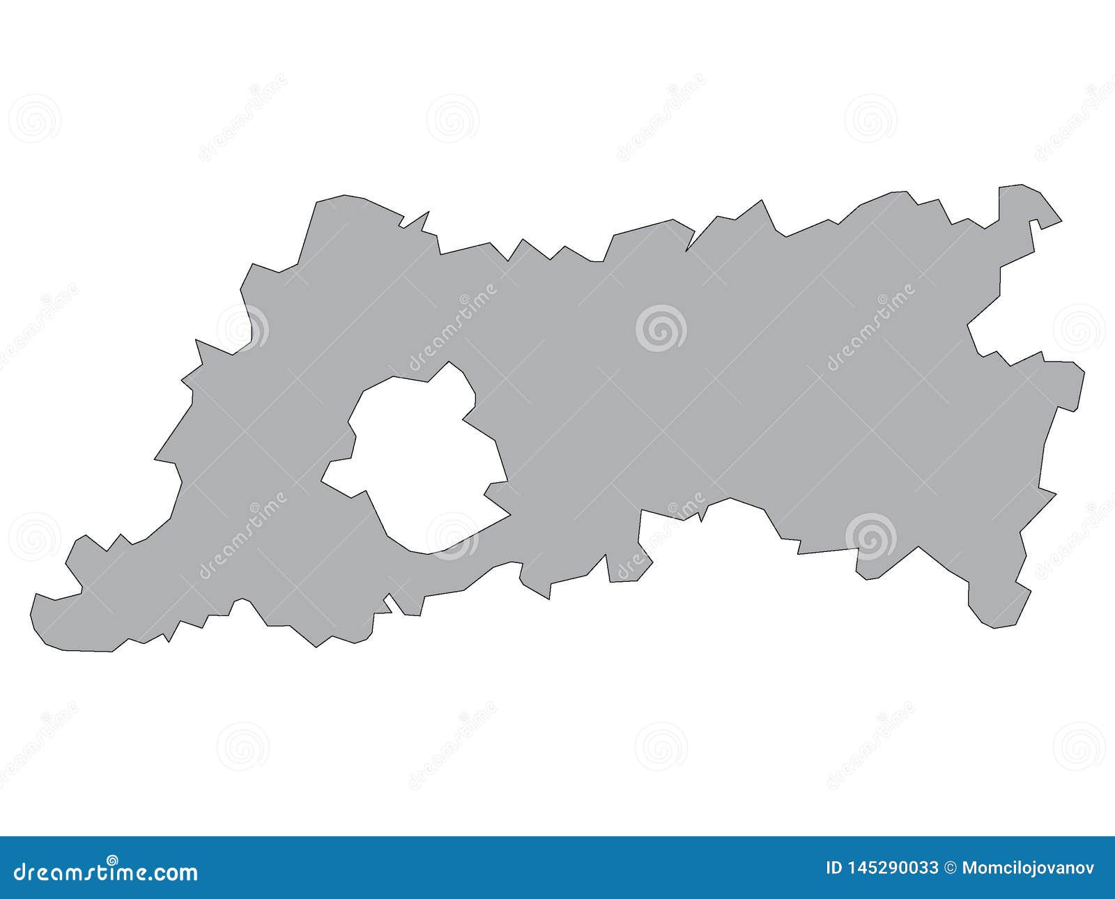 Gray Map of Belgian Province of Flemish Brabant Stock Vector ...