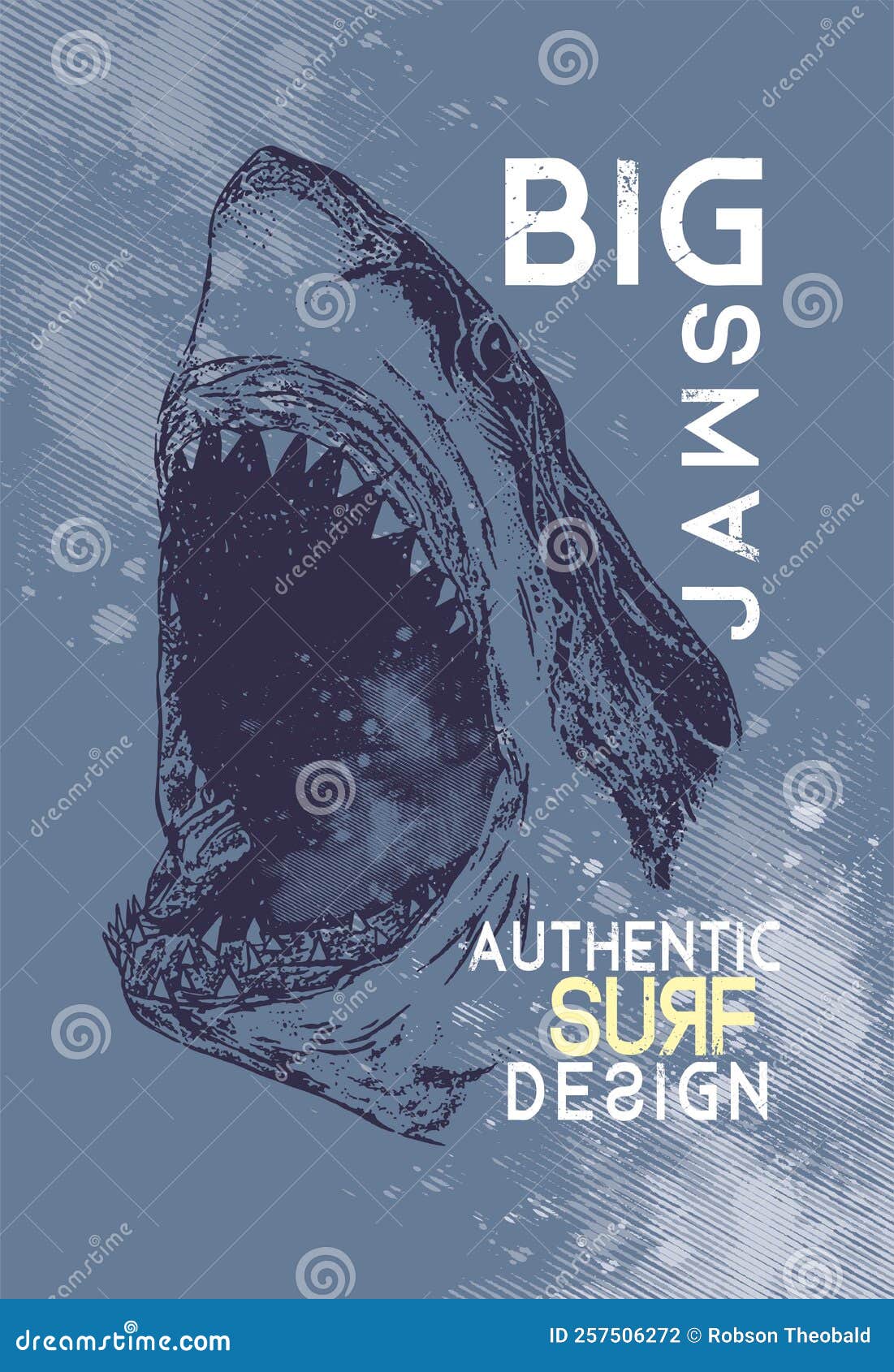 Big Jaws stock vector. Illustration of text, wildlife - 257506272