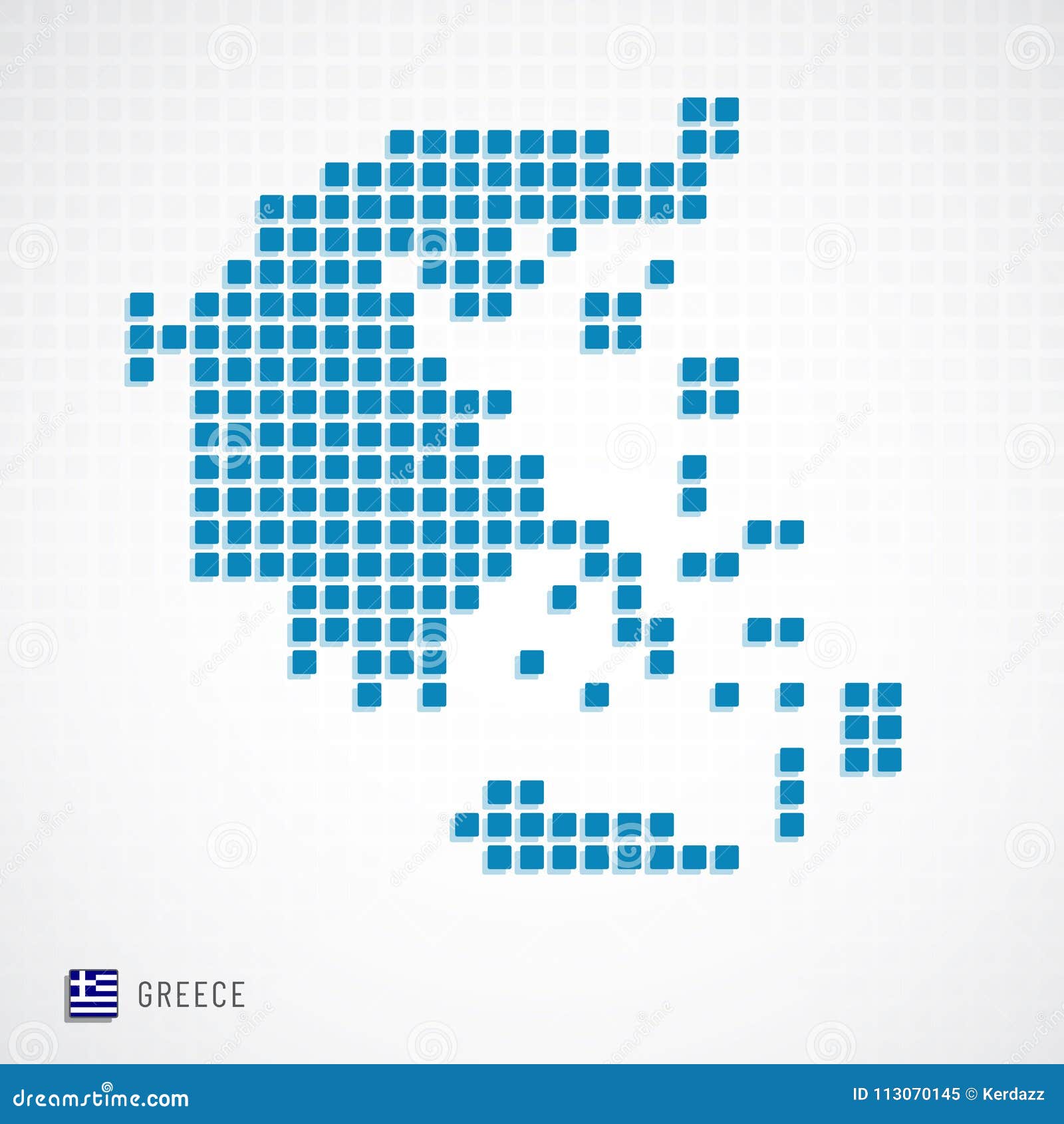 Greece map and flag icon stock vector. Illustration of logo - 113070145