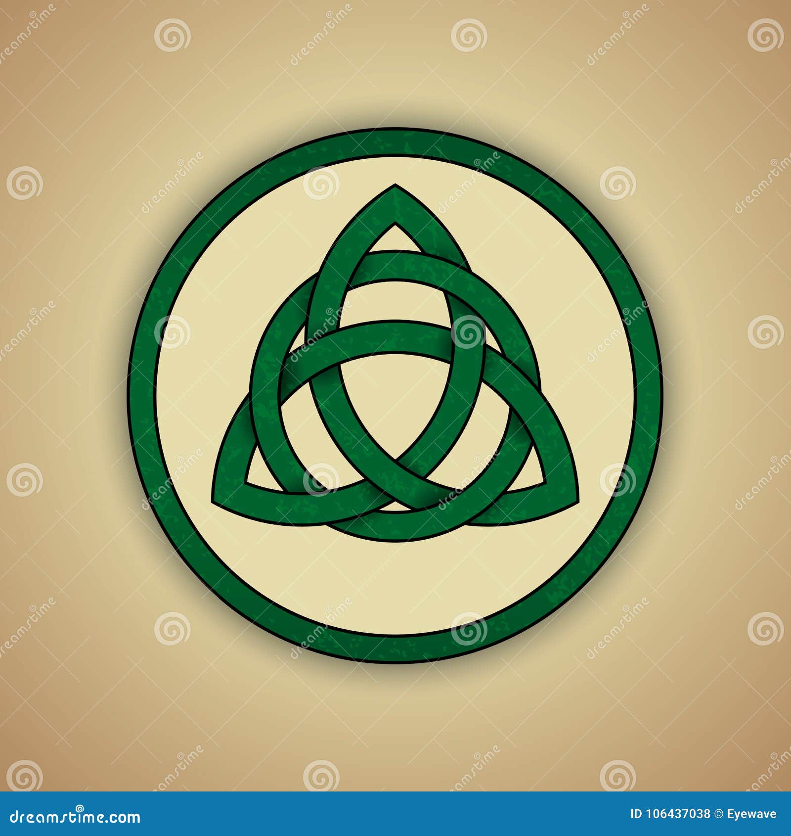 Celtic Knot Symbol of Trinity Stock Vector - Illustration of trinity ...