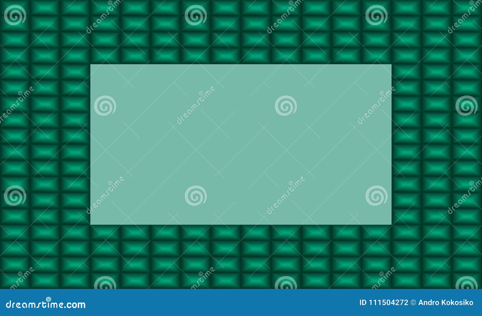 Vector Illustration of a Green Emerald Frame Stock Illustration ...