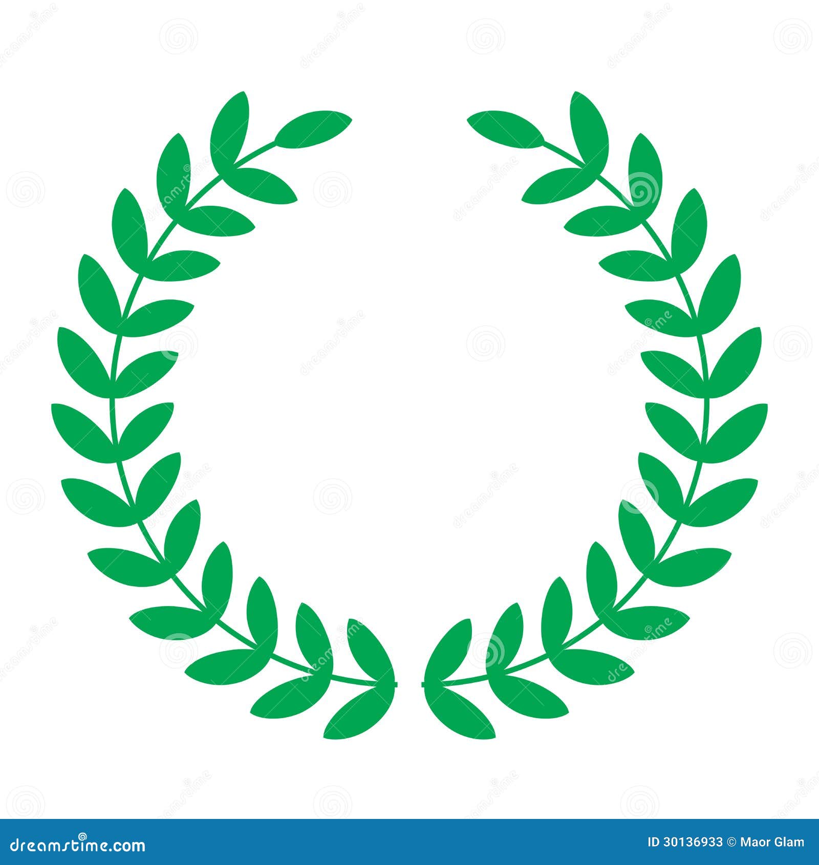 Illustration of laurels stock vector. Illustration of range - 30136933