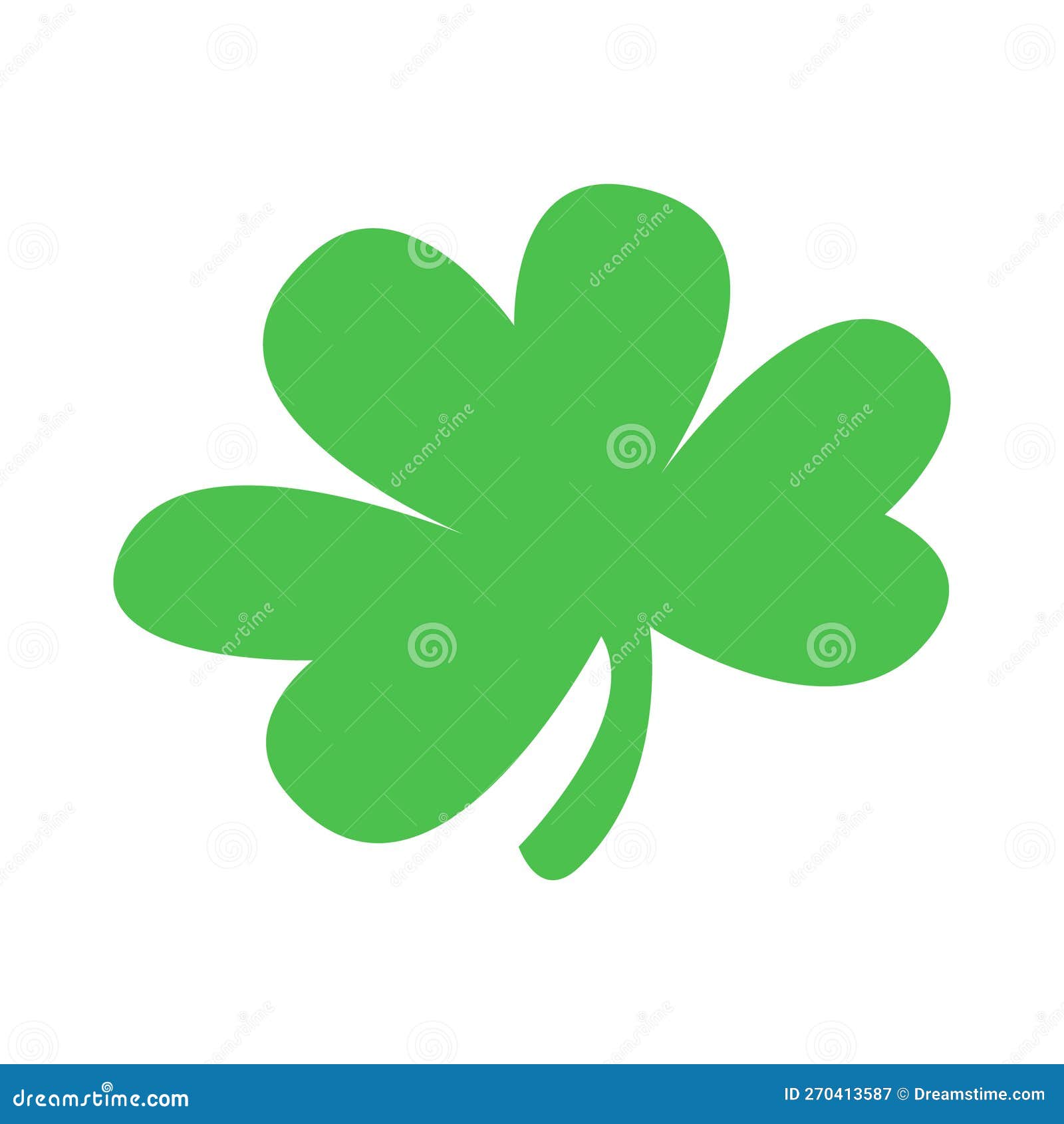 Vector Illustration of Green Leaf Lucky Clover Symbol Stock Vector ...