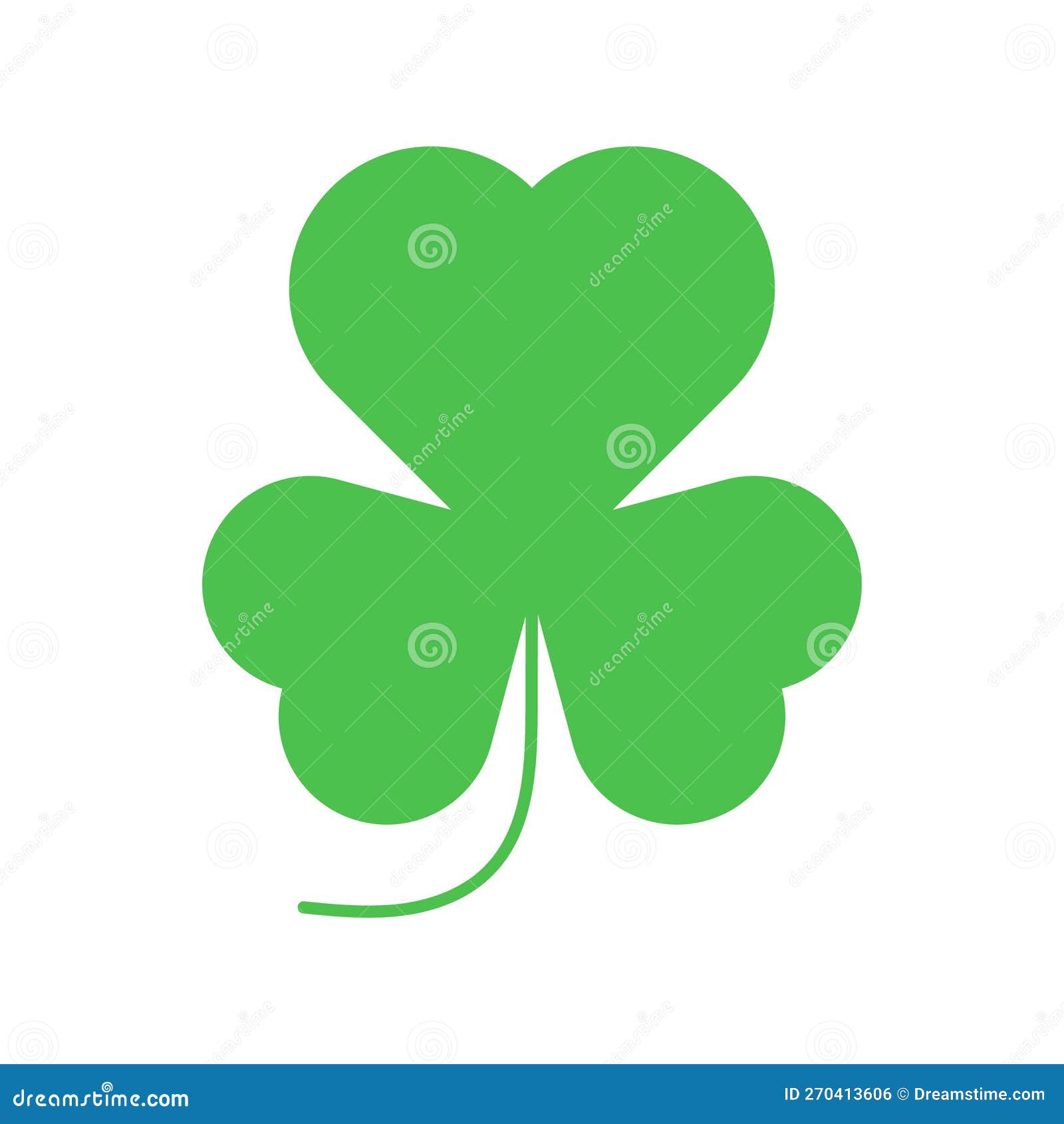 Vector Illustration of Green Leaf Lucky Clover Symbol Stock Vector ...