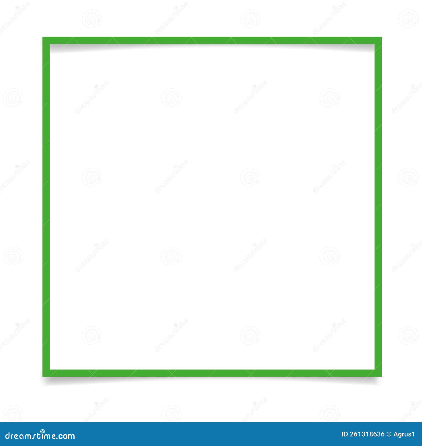 Vector Illustration of Green Photo Frame Stock Vector - Illustration of ...