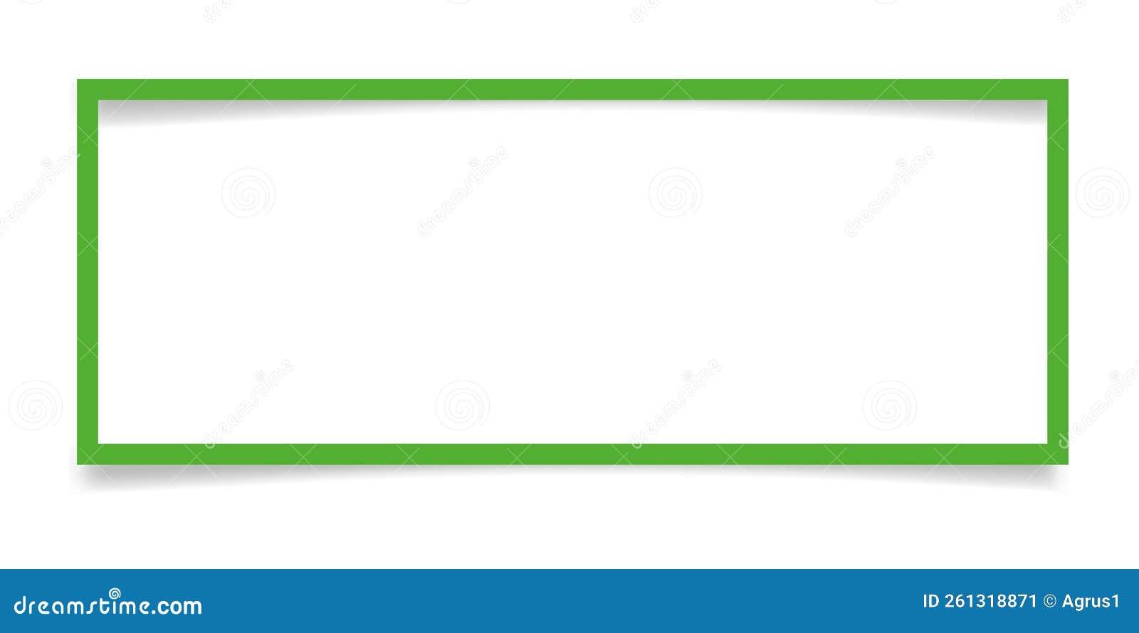 Vector Illustration of Green Photo Frame Stock Vector - Illustration of ...