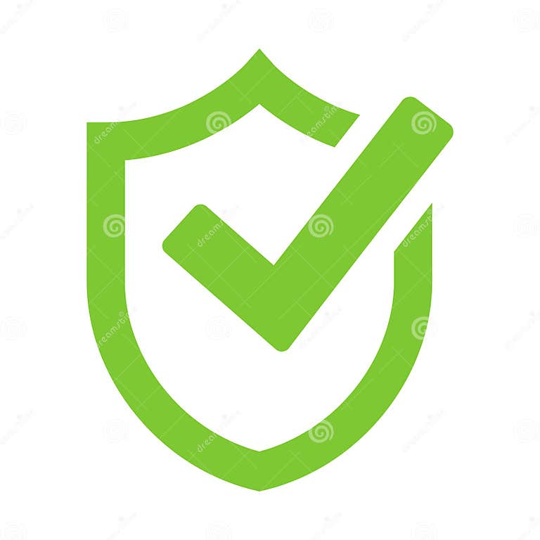 Shield security tick icon stock vector. Illustration of information ... Shield security tick icon stock vector. Illustration of information ...