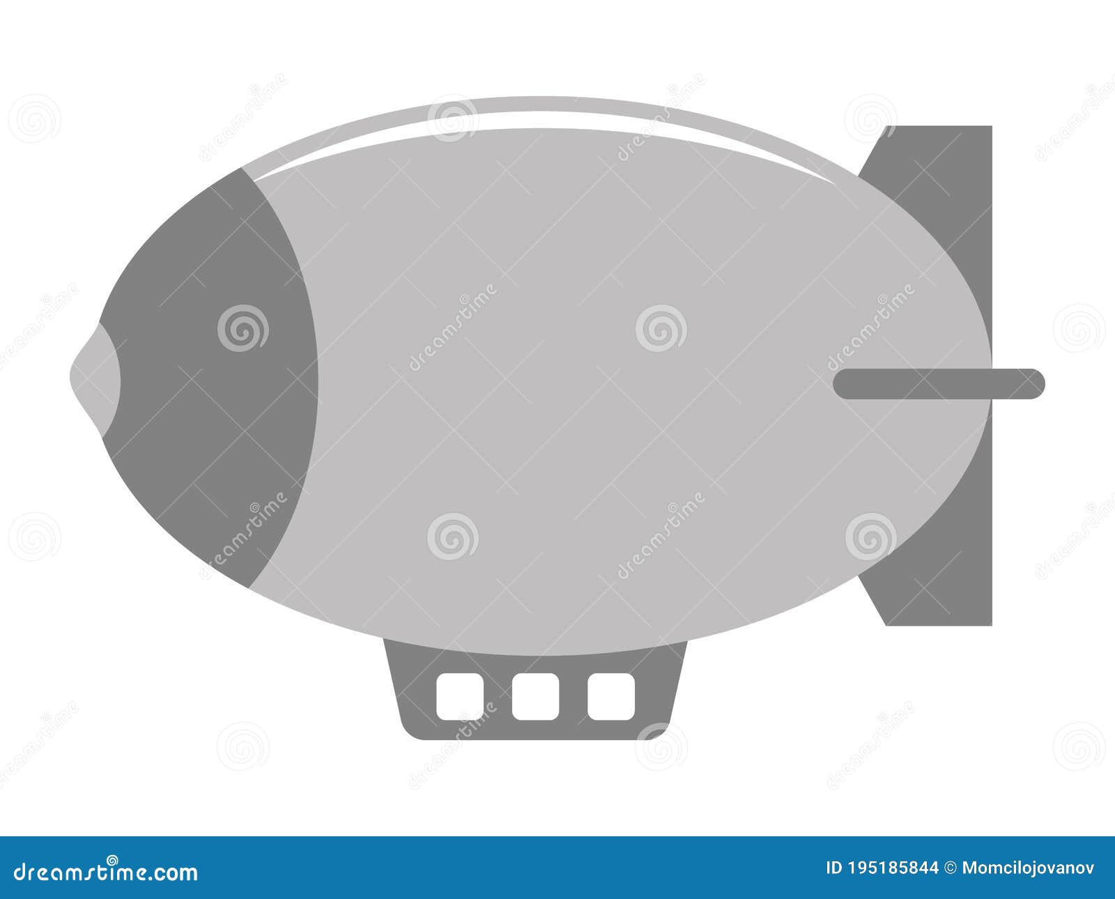 Dirigible Blimp Illustration Stock Vector - Illustration of pictogram ...
