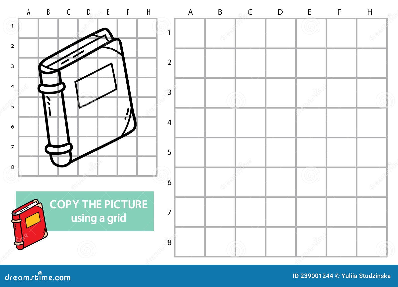 Book grid copy picture stock vector. Illustration of line - 239001244