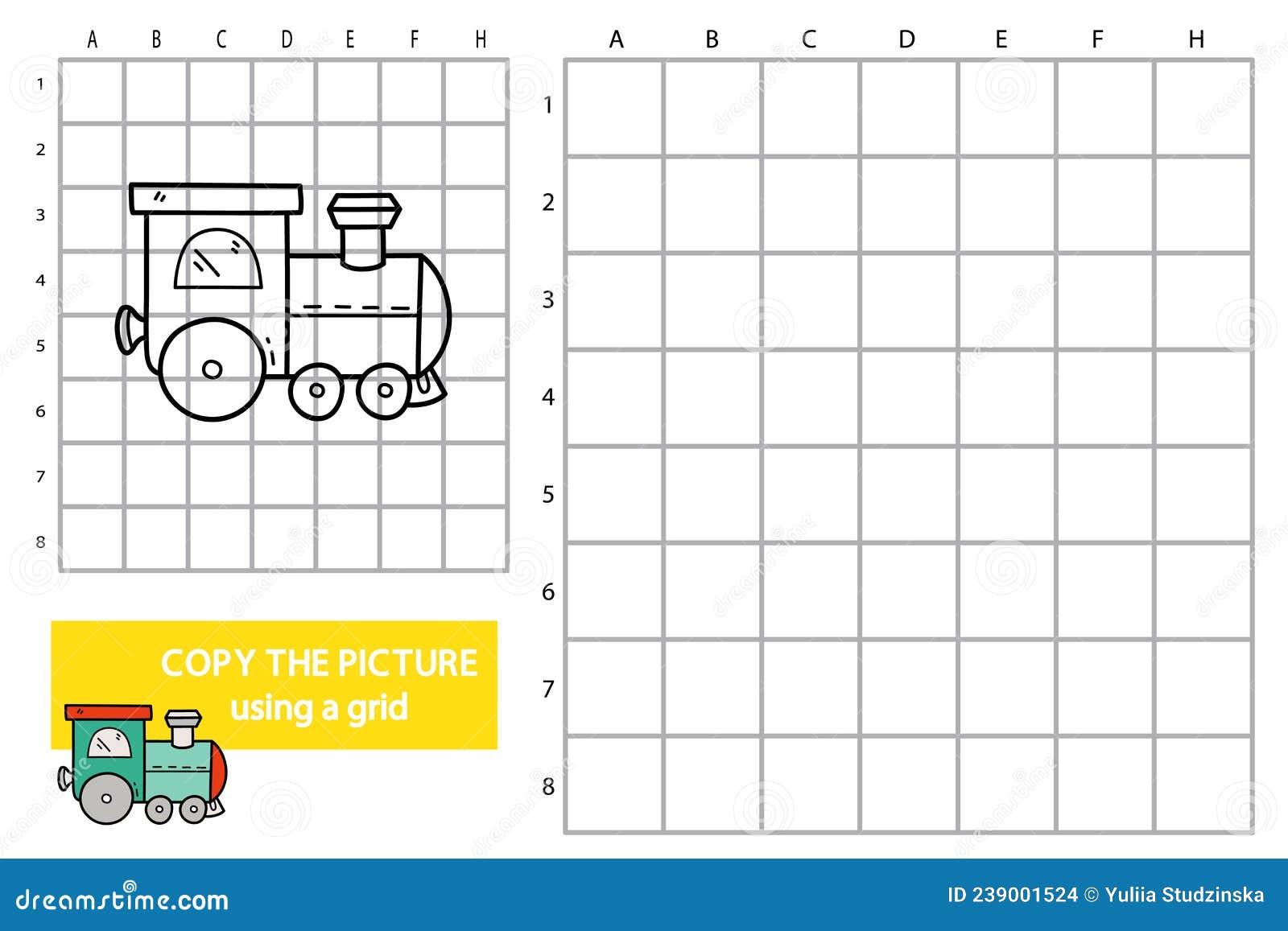Train grid copy picture stock vector. Illustration of preschool - 239001524