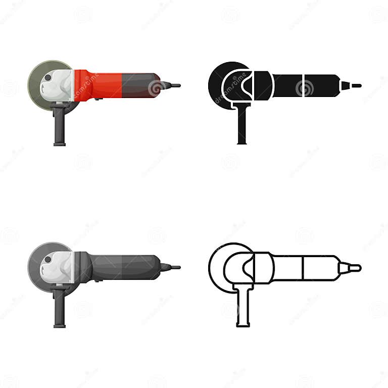 Vector Illustration of Grinder and Machine Icon. Web Element of Grinder ...