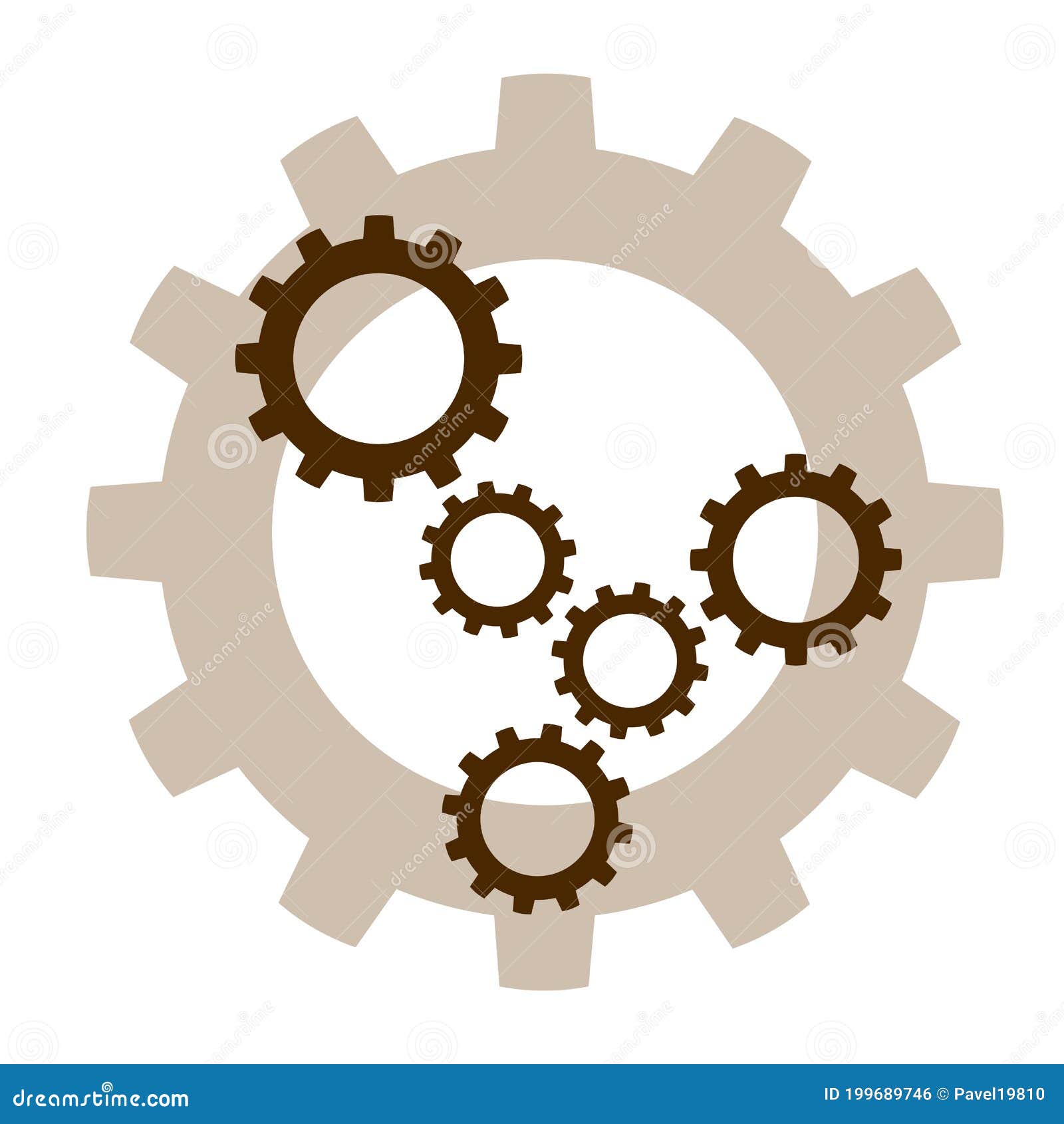 Mechanical Gears Clipart