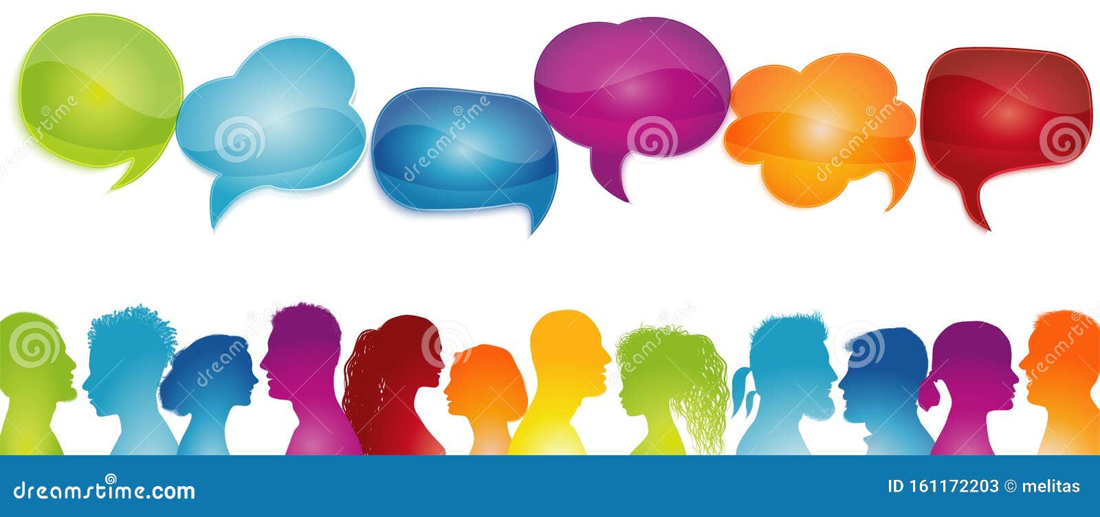 Dialogue Group Of Diverse Multiethnic Multicultural People. Talking And ...