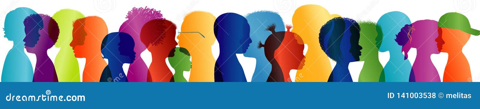 Group Colored Profile Children Stock Illustrations – 76 Group Colored ...