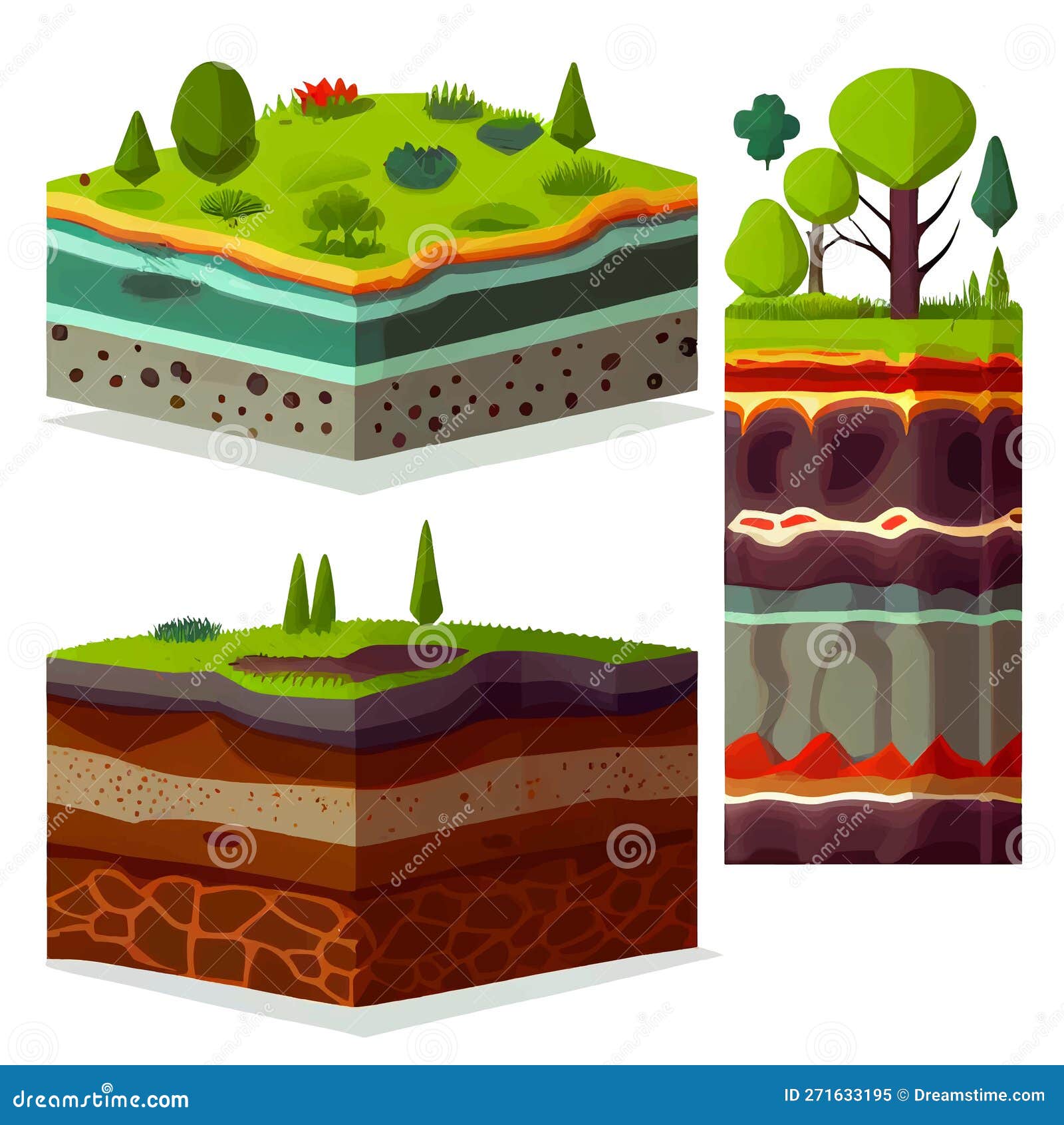 Layer Of Earth With Fossil Bones. Archaeological Excavations Of ...
