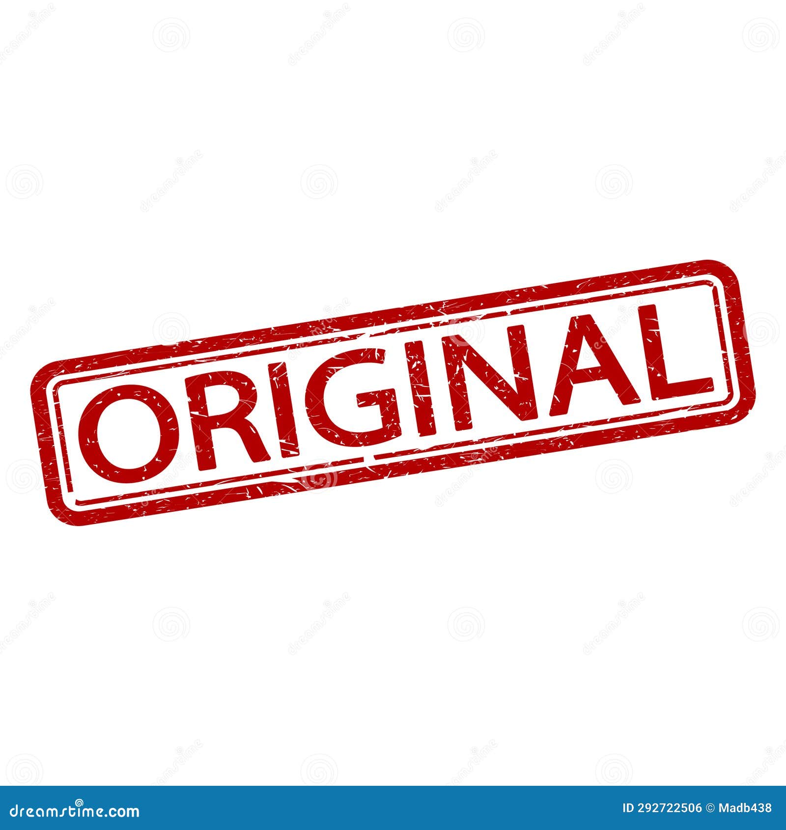 Vector Illustration of Grunge Red Original Stamp. Stock Vector ...