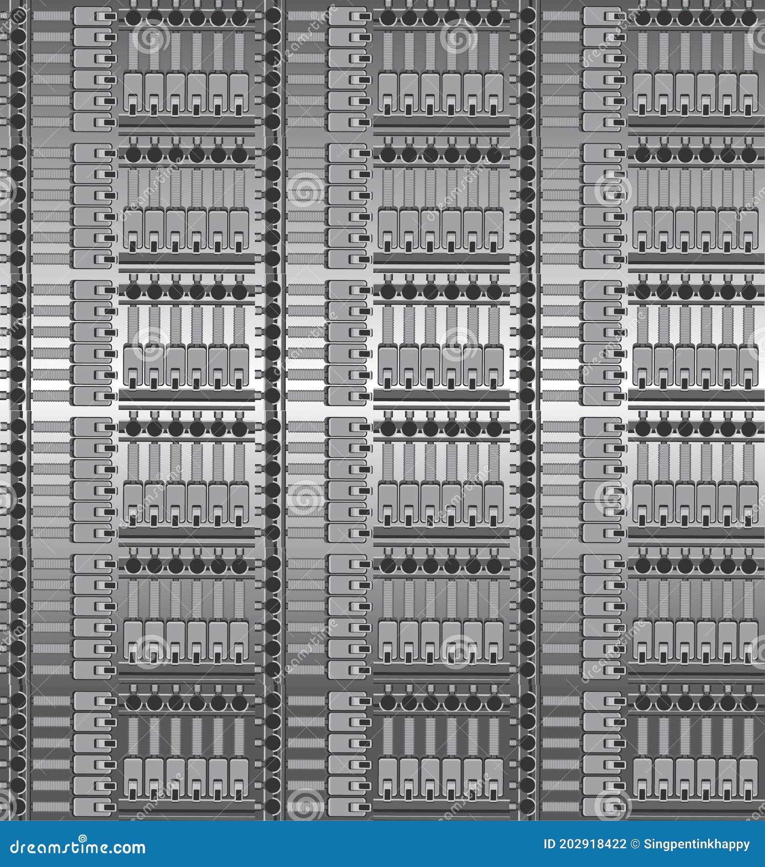 Vector Illustration Guitar and Amplifier for Pattern Stock Vector ...