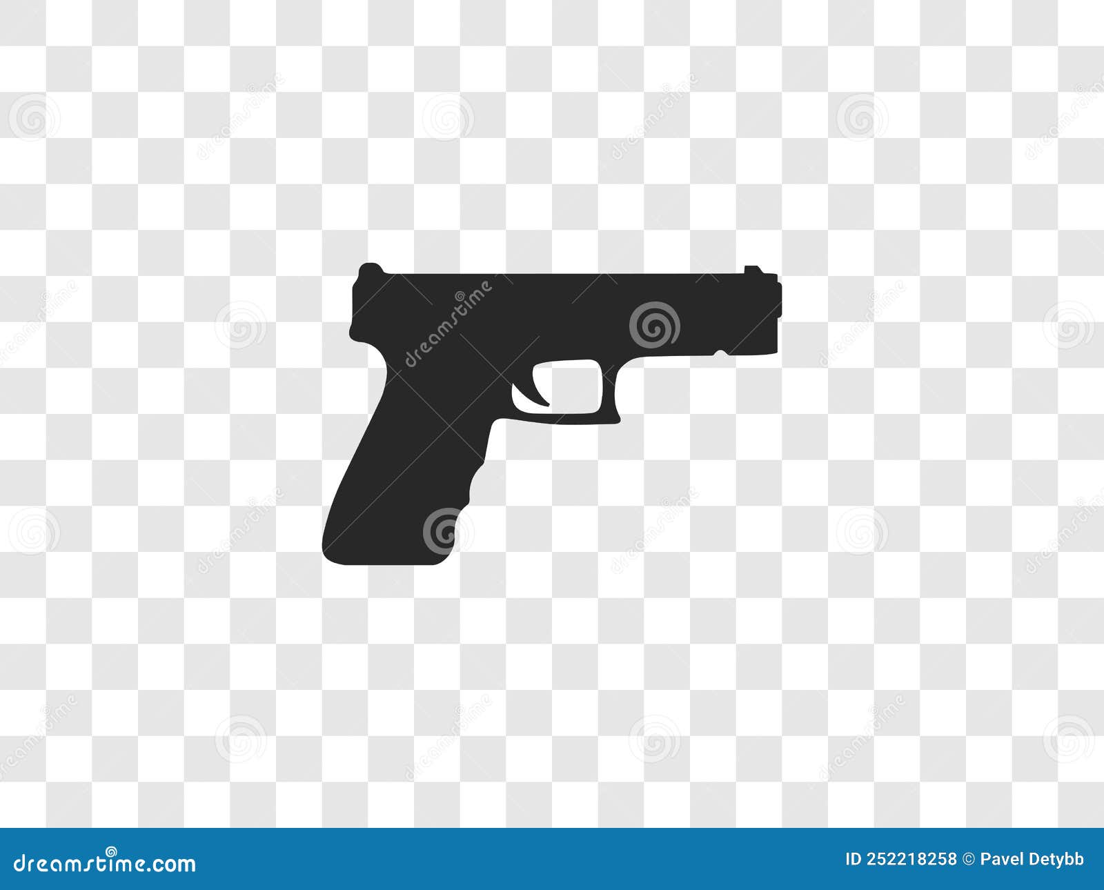 Gun, Weapon, Handgun Icon. Vector Illustration. Stock Vector ...