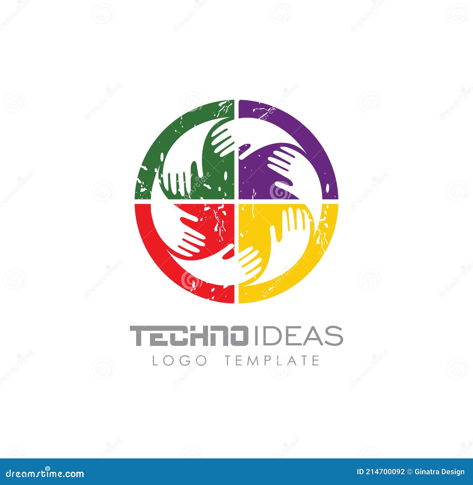 Hand Circle Design Ideas stock vector. Illustration of design - 214700092