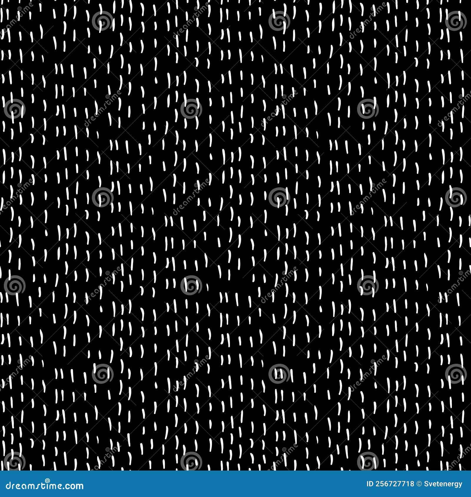 Vector Illustration of Hand Drawn Seamless Pattern with Dotted Lines ...