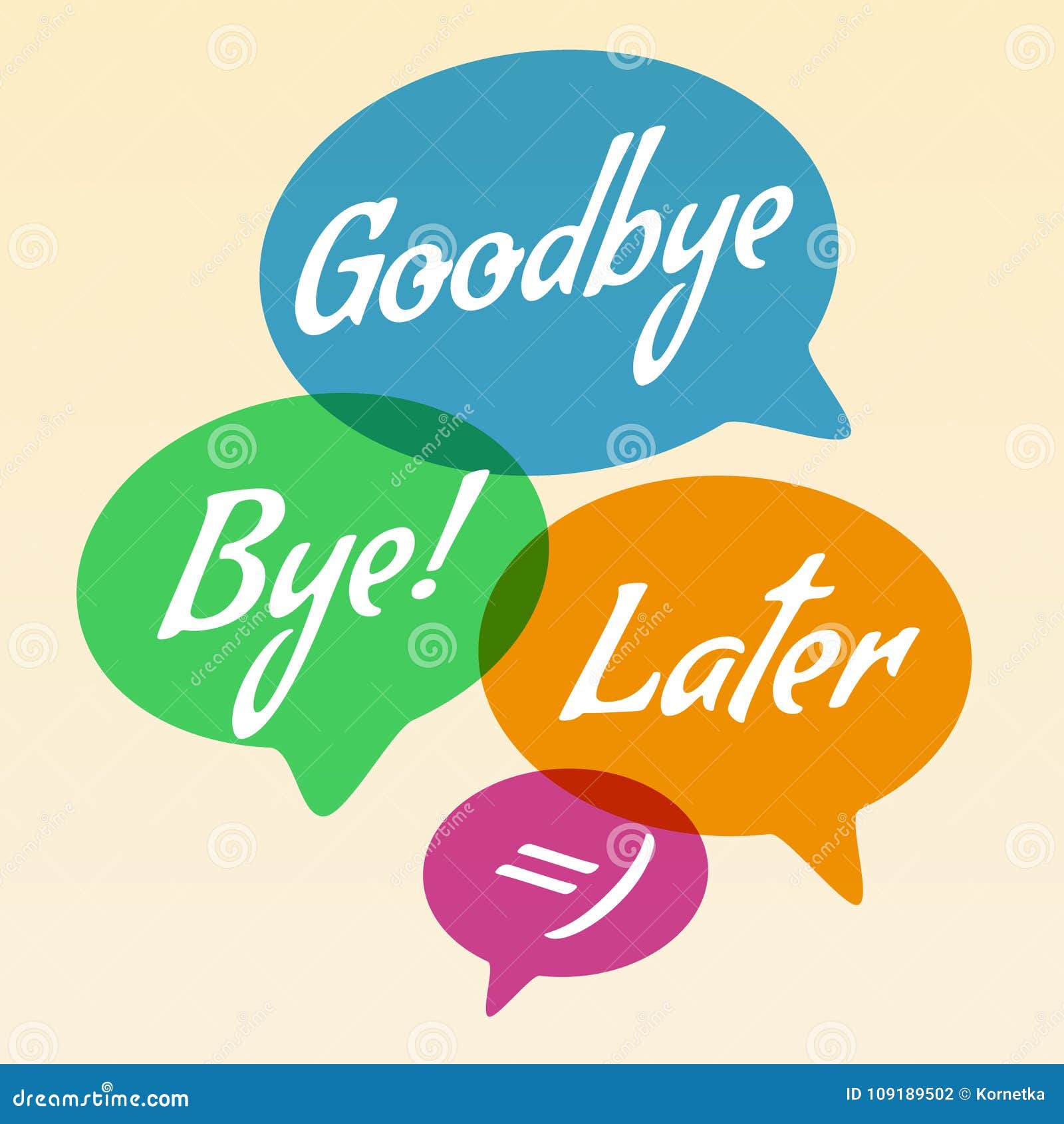 Vector Illustration - Hand Drawn Speech Bubble. Set with Text G Stock ...