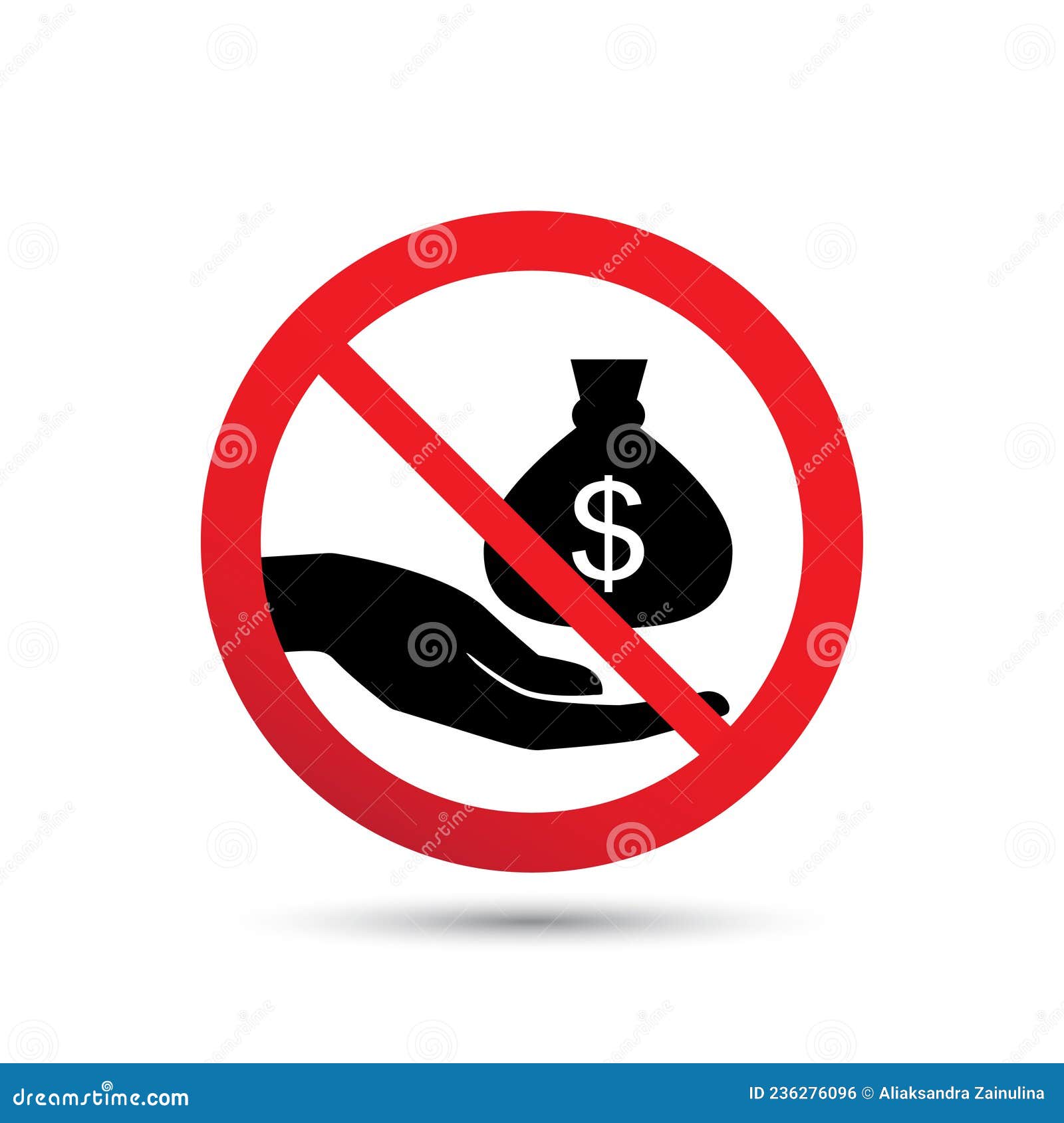 Vector Illustration of the Hand Giving Money Stock Vector ...