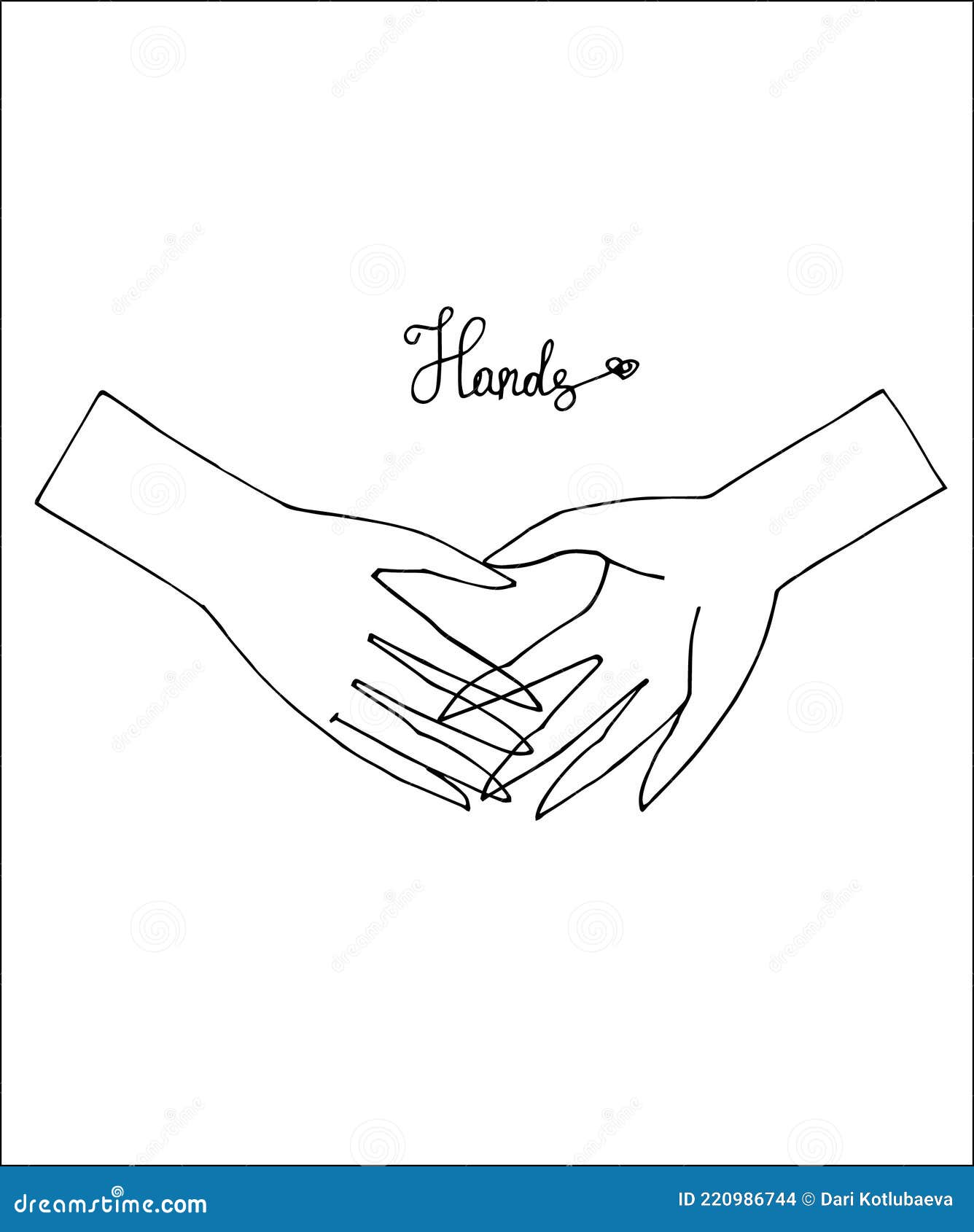 Vector Illustration of a Hand. Palms in Different Angles on a ...